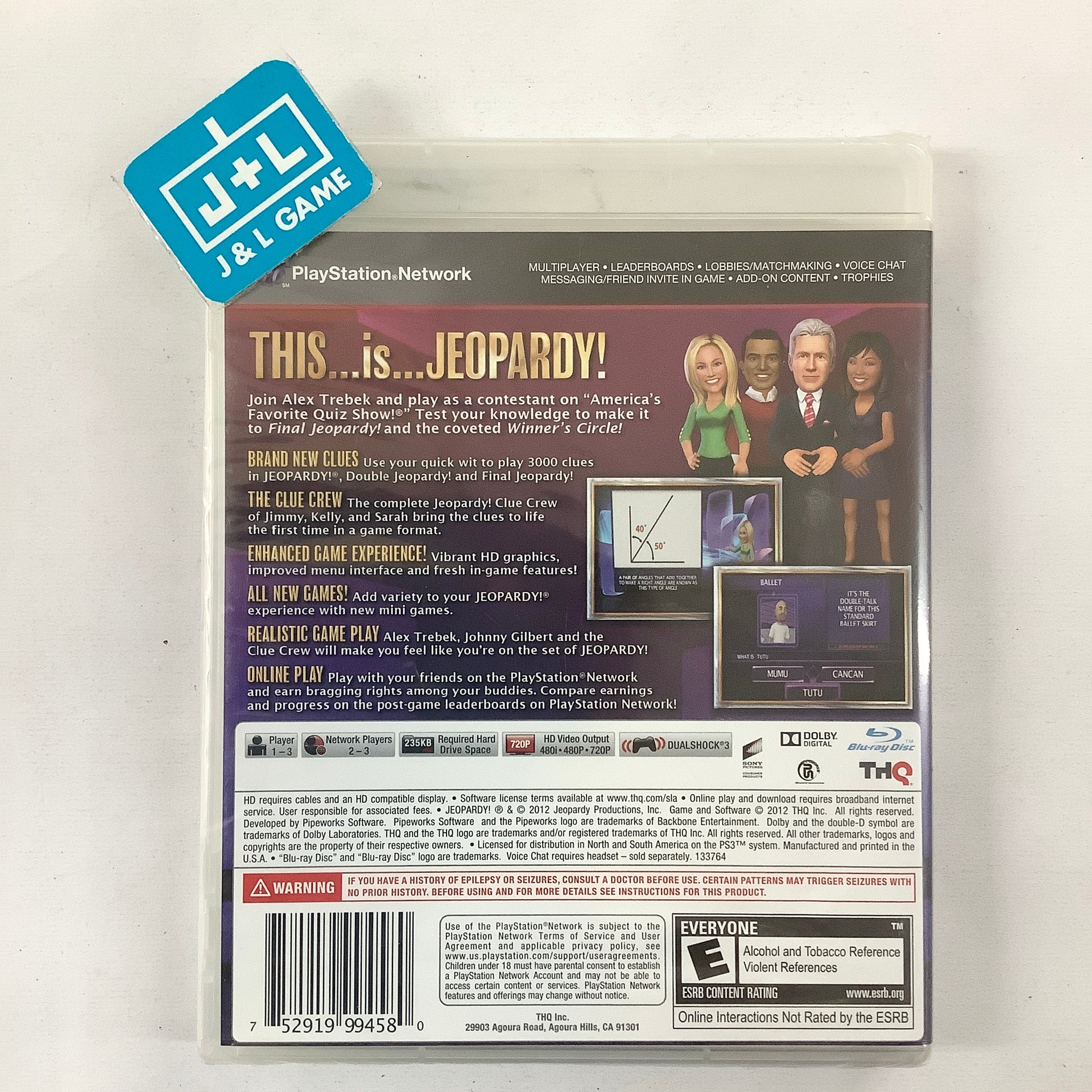 Jeopardy! - (PS3) PlayStation 3 | J&L Game