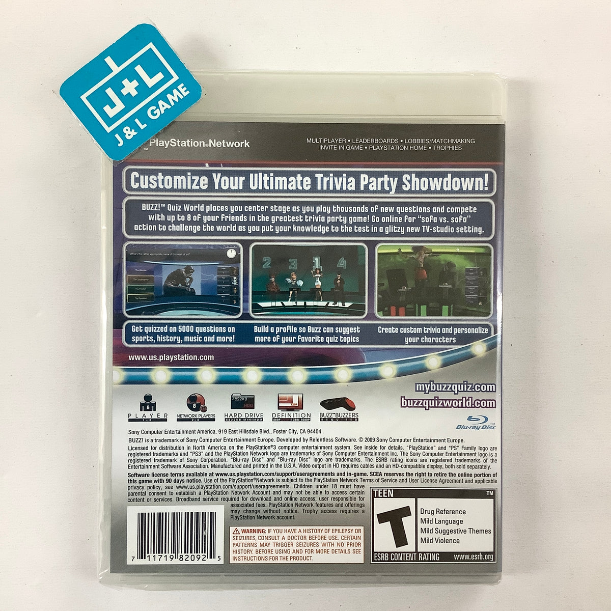 Buzz! Quiz World (Game Only) - (PS3) PlayStation 3 | J&L Game