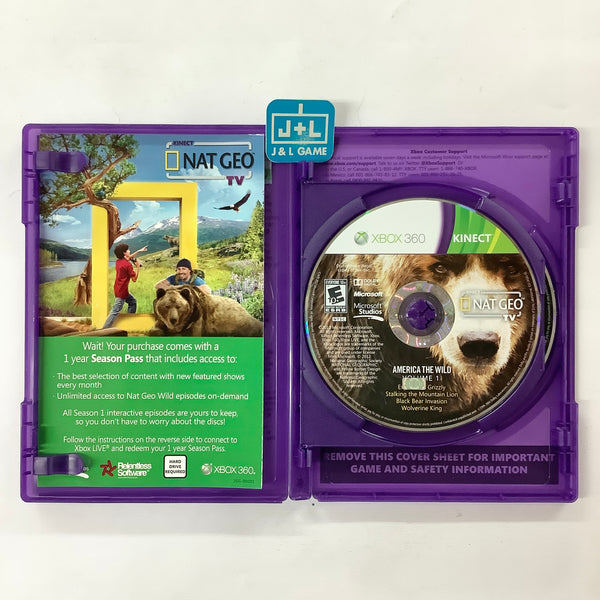 Kinect Nat Geo TV: America the Wild - Xbox 360 [Pre-Owned] – J&L Video ...