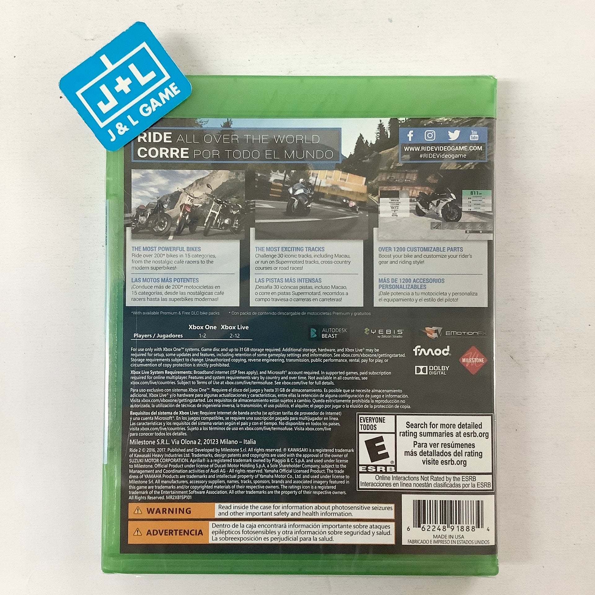 Ride 2 (Day One Edition) - (XB1) Xbox One | J&L Game