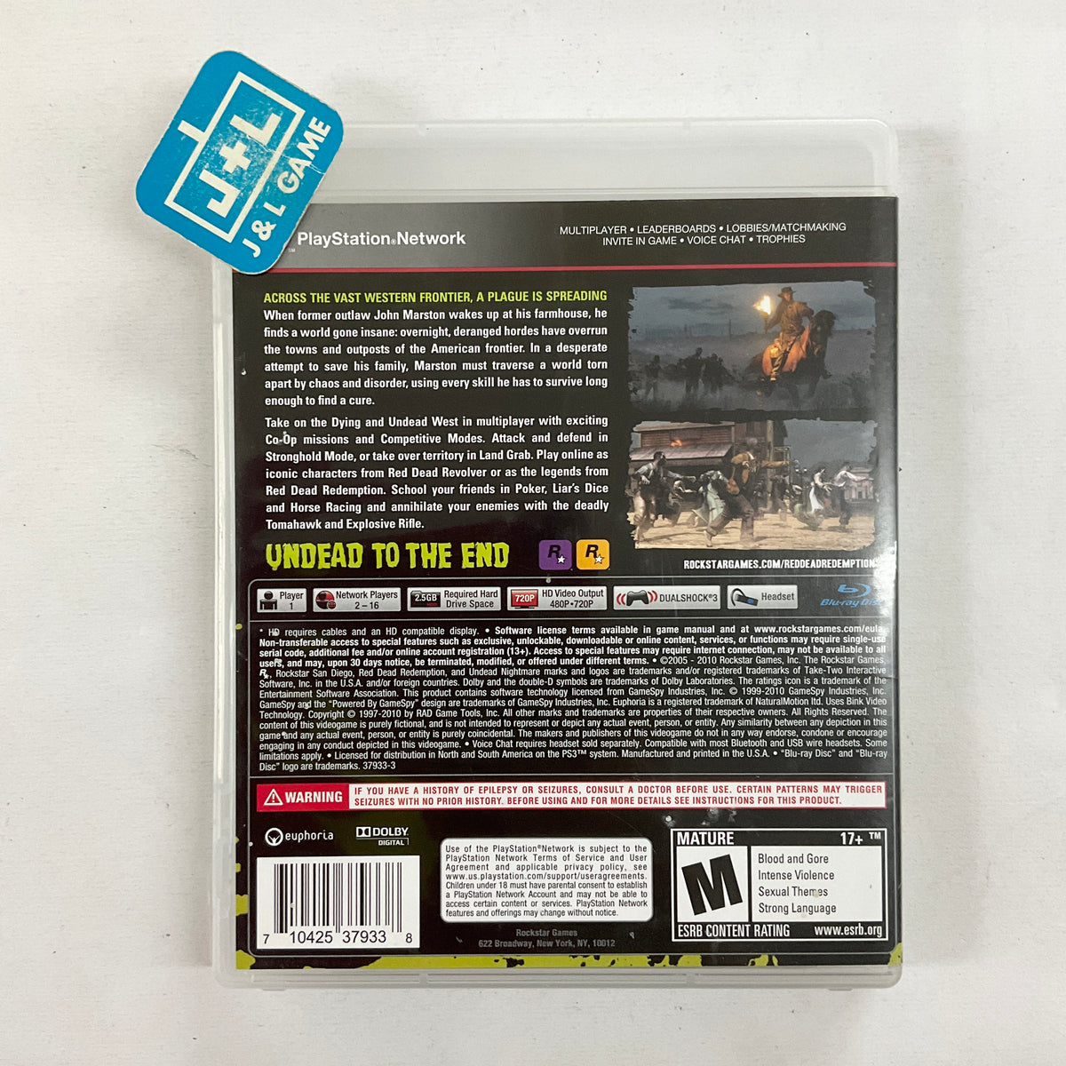 Red Dead Redemption: Undead Nightmare - (PS3) PlayStation 3 [Pre-Owned ...