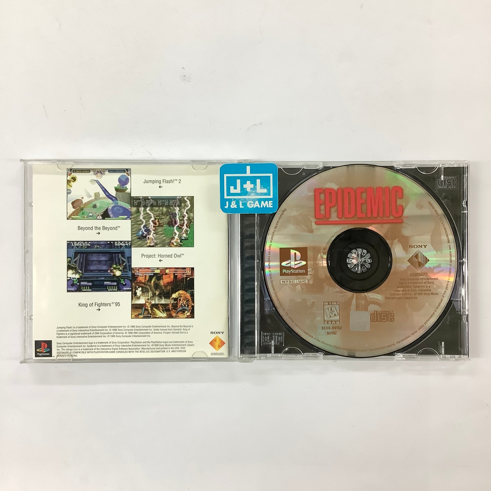 Epidemic - (PS1) PlayStation 1 [Pre-Owned] – J&L Video Games New York City