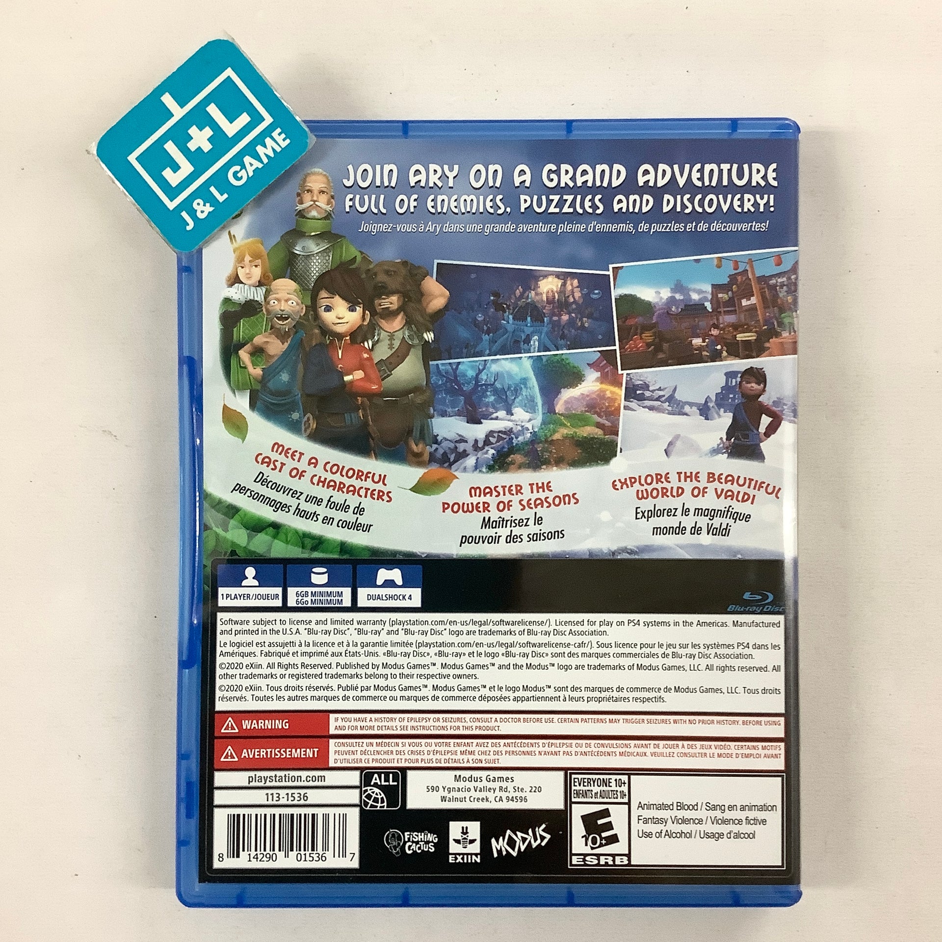 Ary and the Secret of Seasons - (PS4) PlayStation 4 [Pre-Owned] | J&L Game