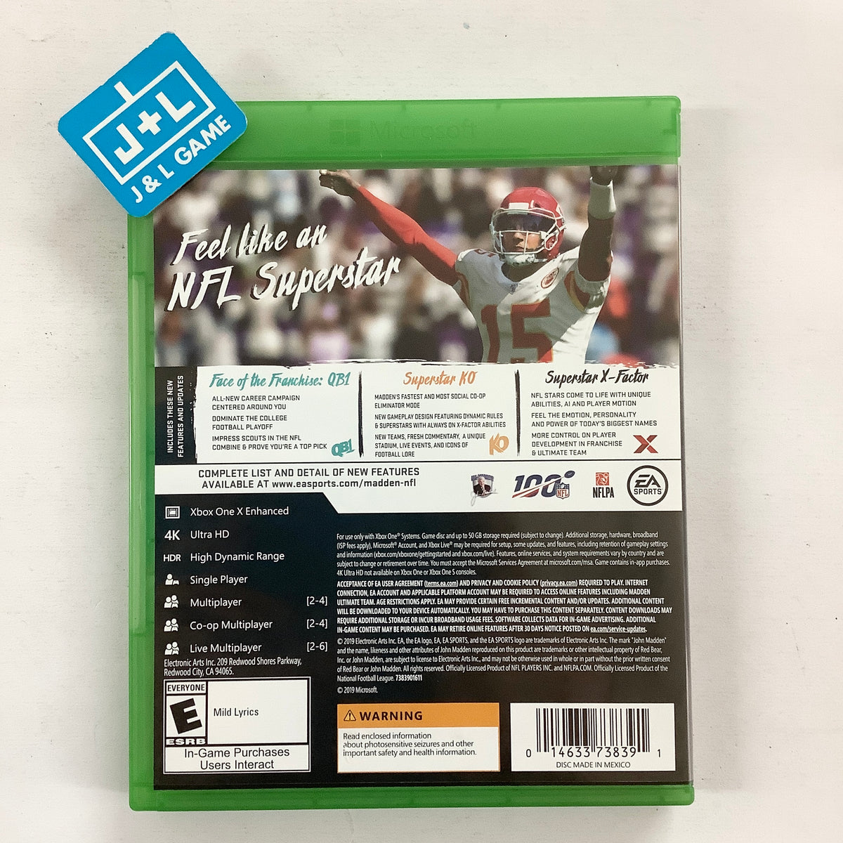 Madden NFL 20 - (XB1) Xbox One [Pre-Owned] | J&L Game
