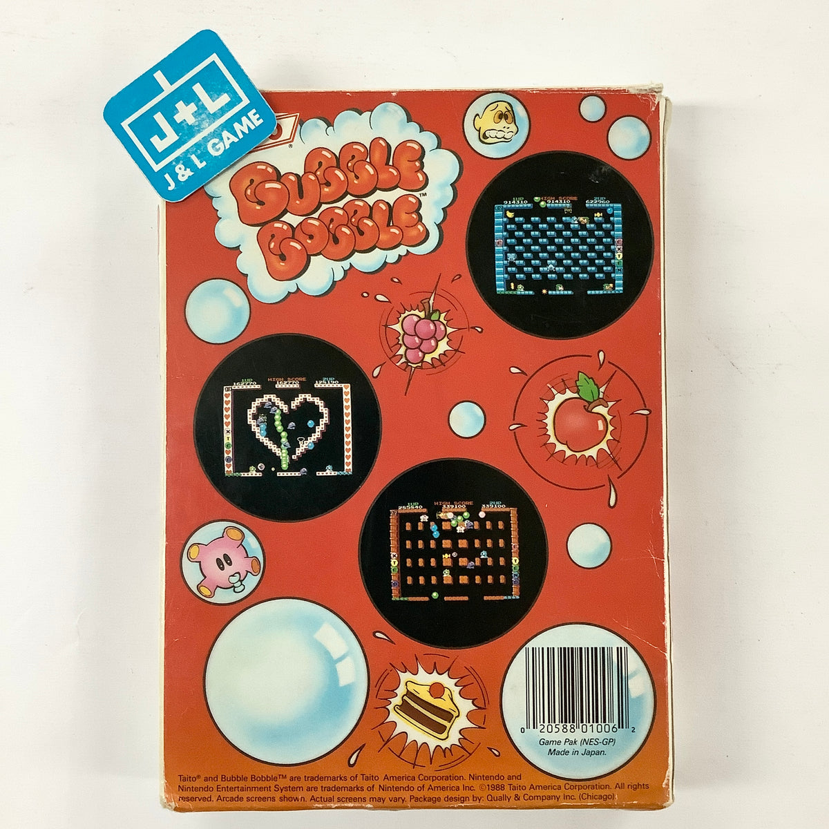 Bubble Bobble - (NES) Nintendo Entertainment System [Pre-Owned] | J&L Game