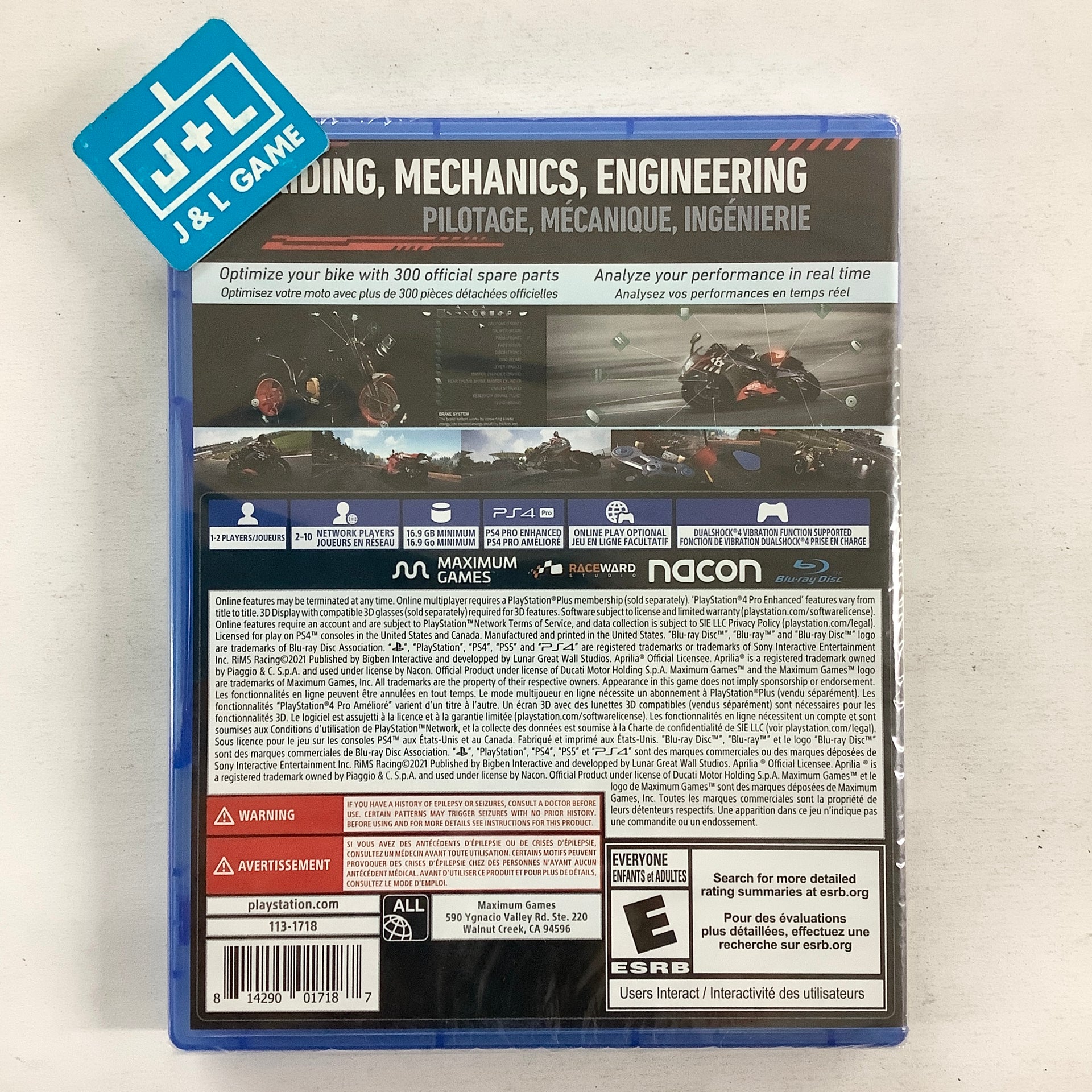 RiMS Racing - (PS4) PlayStation 4 | J&L Game