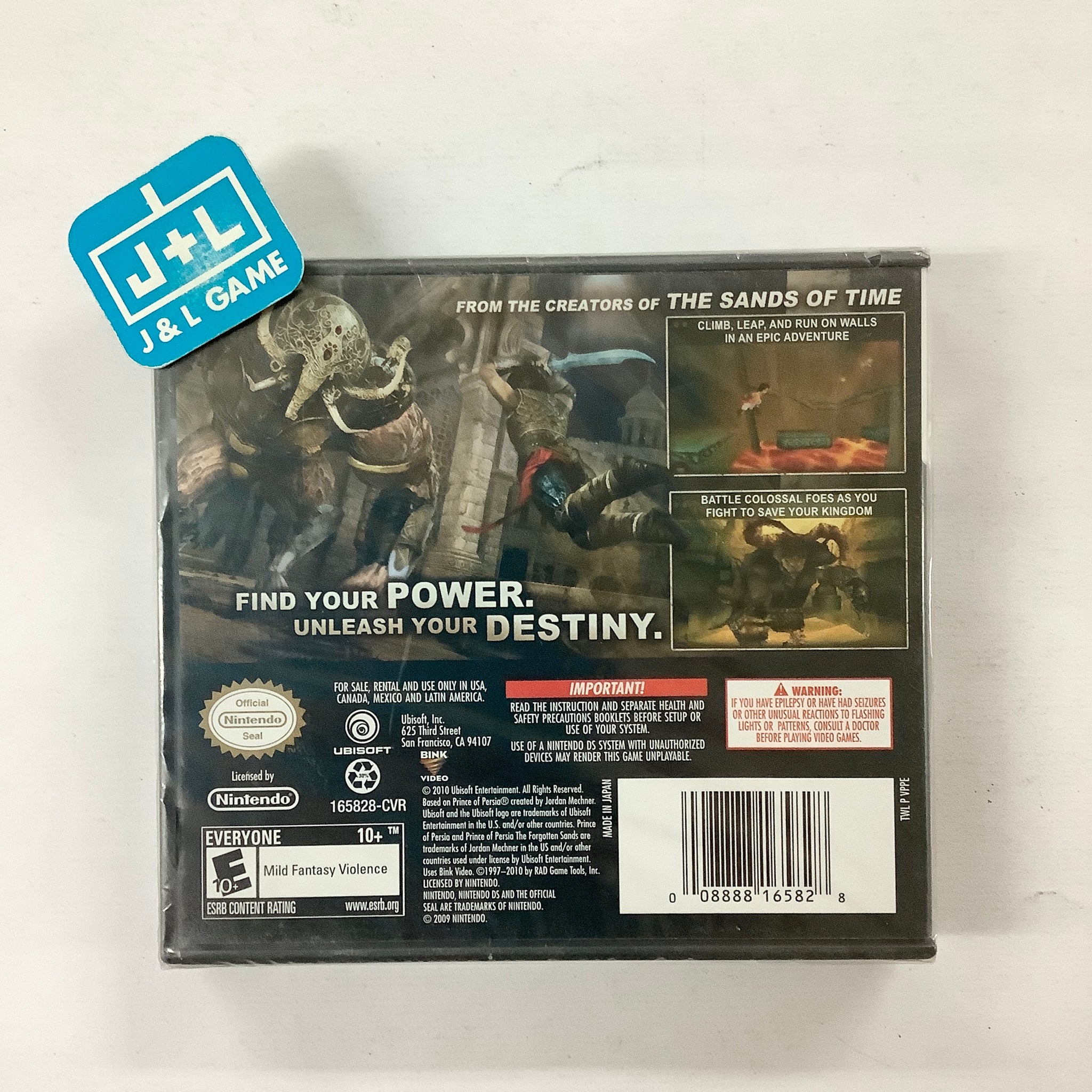 Prince of Persia: The Forgotten Sands - (NDS) Nintendo DS – J&L Video ...