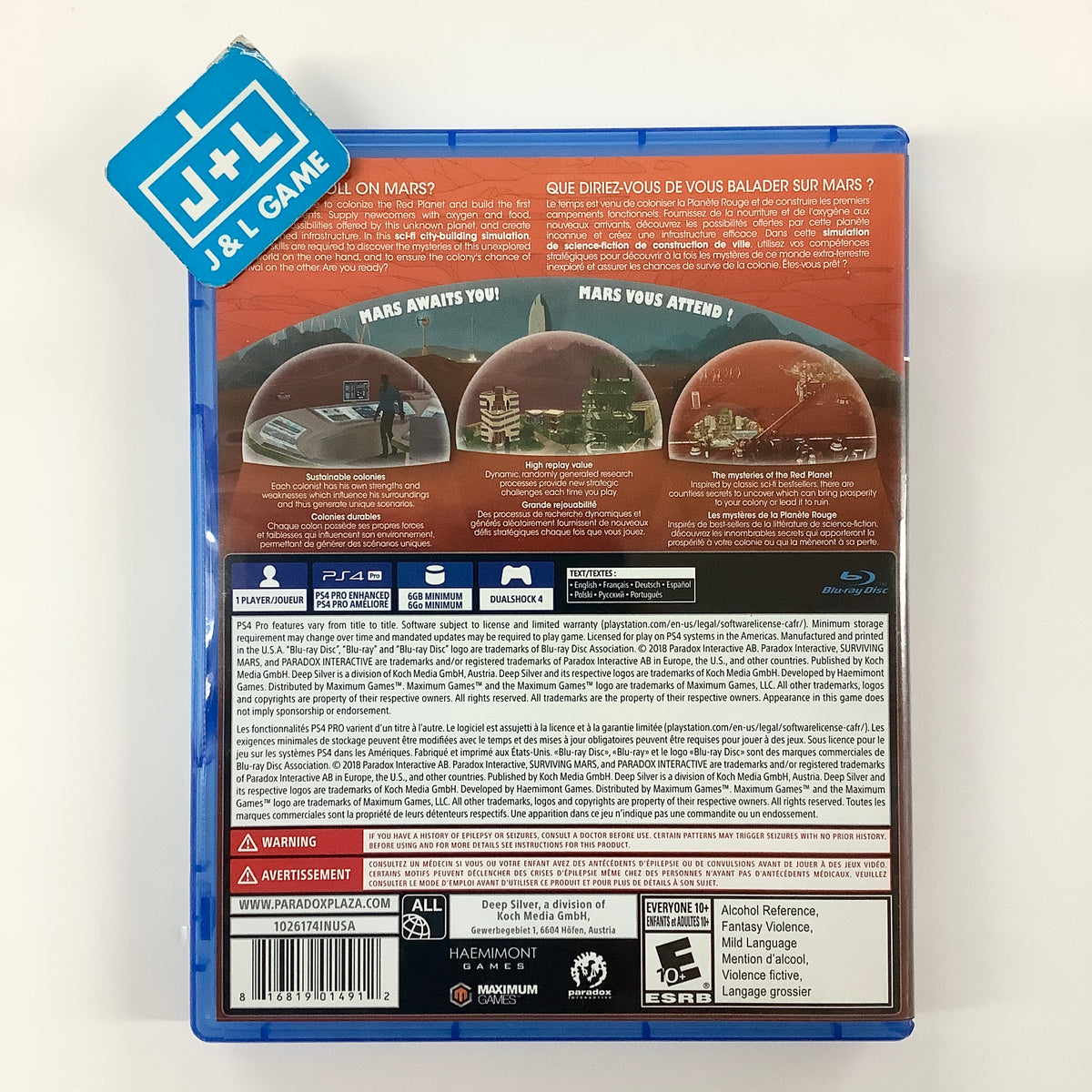 Surviving Mars - (PS4) PlayStation 4 [Pre-Owned] | J&L Game