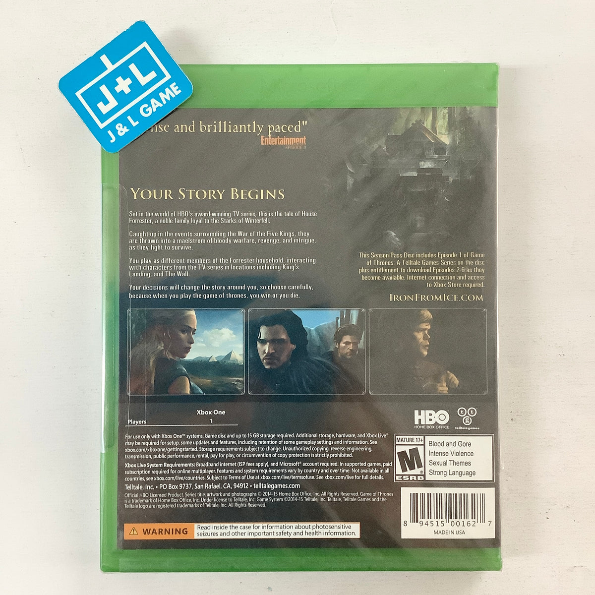 Game of Thrones A Telltale Games Series - (XB1) Xbox One | J&L Game