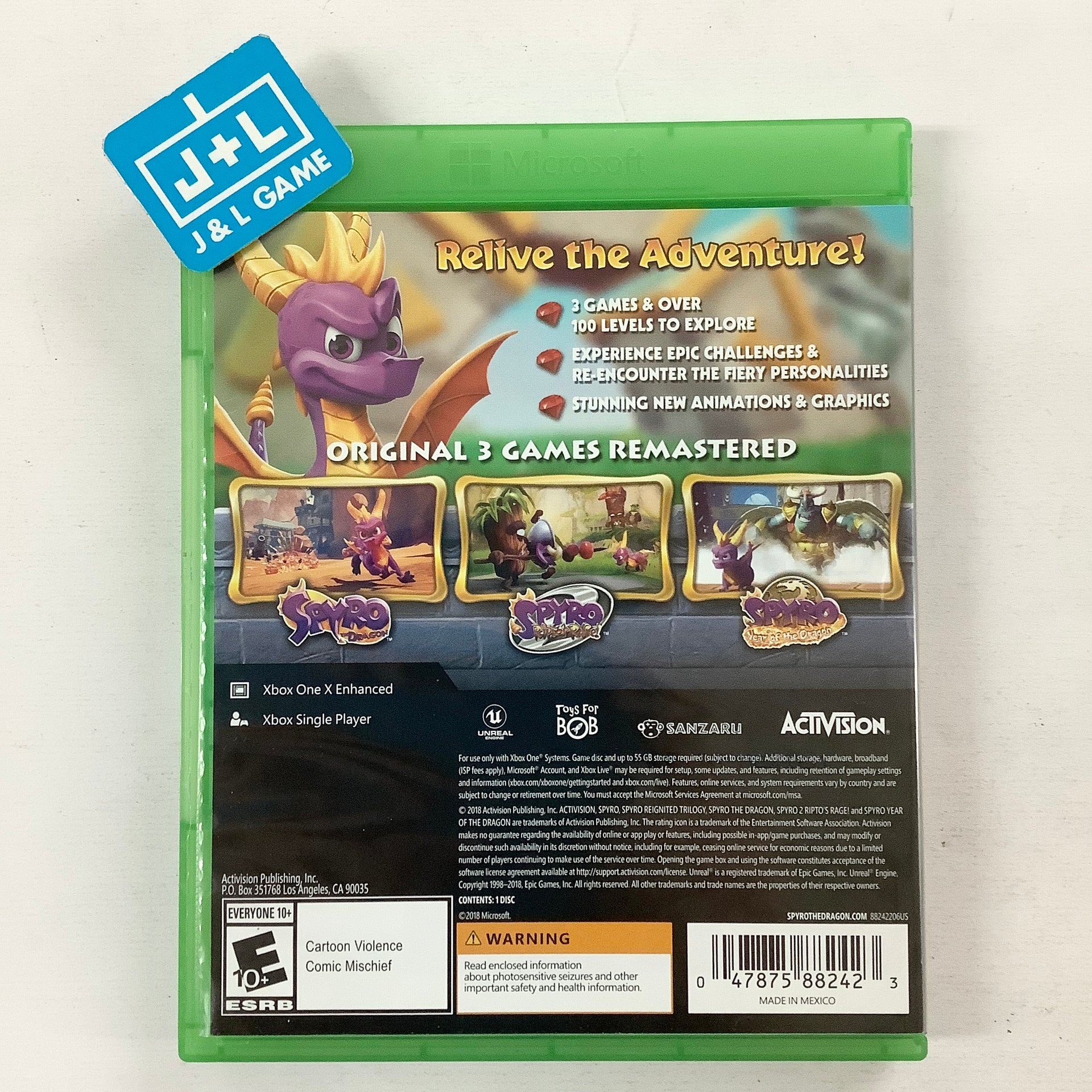 Spyro Reignited Trilogy - (XB1) Xbox One [Pre-Owned] | J&L Game