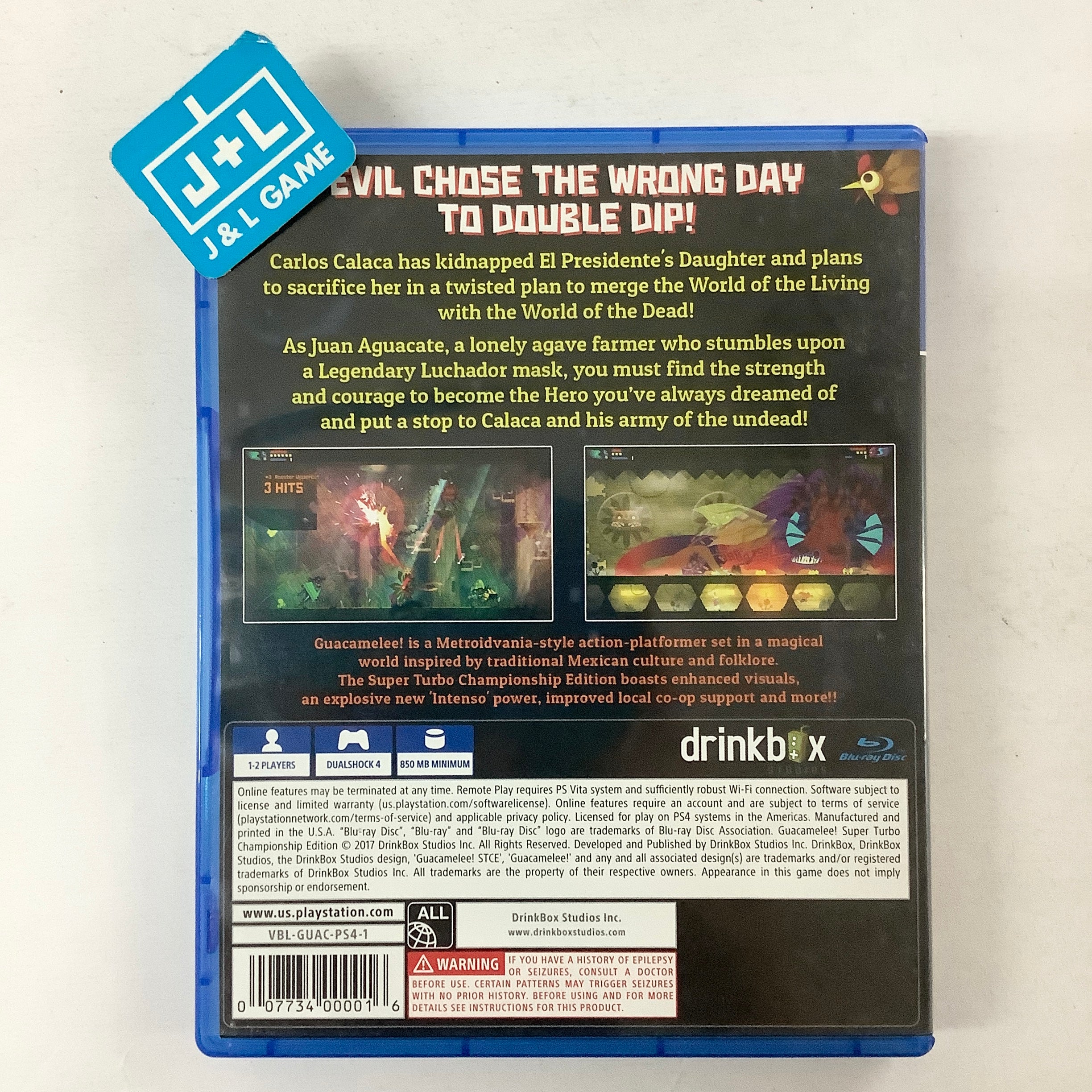 Guacamelee Super Turbo Championship Edition Sony PlayStation 4 2017 PS4
