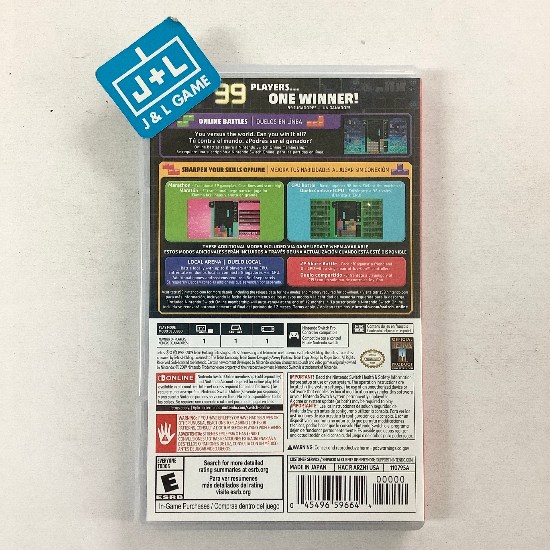 Tetris 99 - (NSW) Nintendo Switch [Pre-Owned] | J&L Game