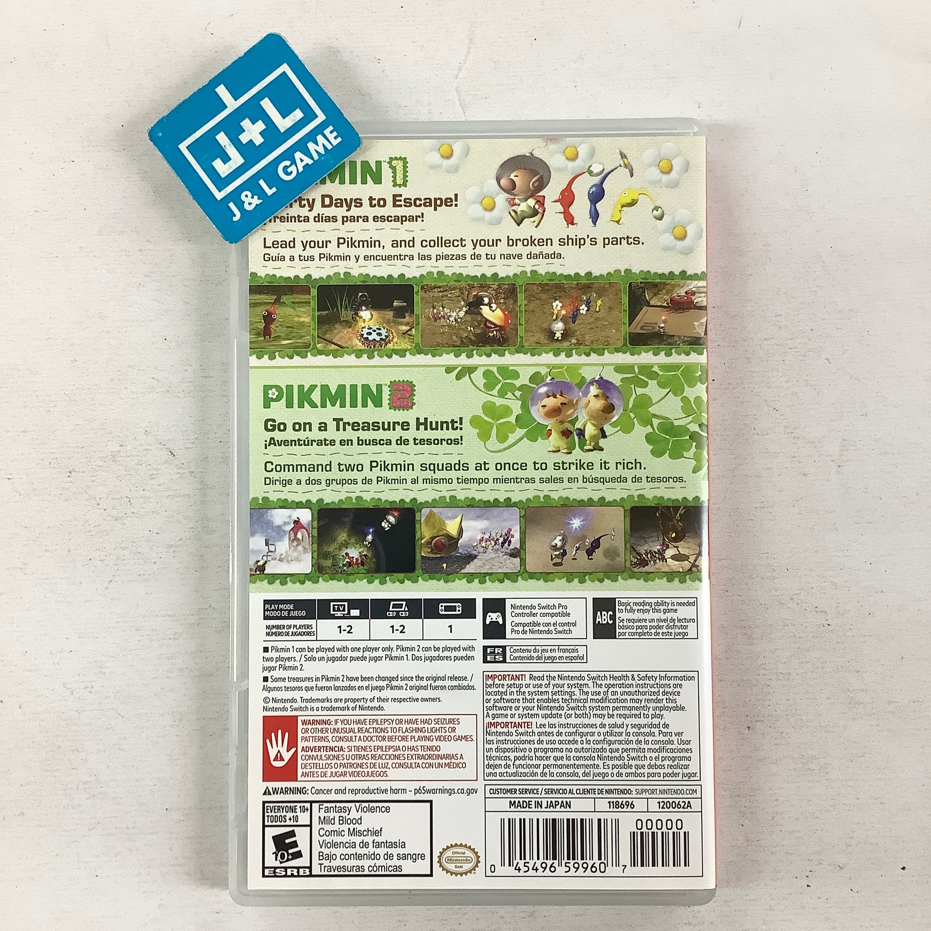 Pikmin 1 + 2 - (NSW) Nintendo Switch [Pre-Owned] | J&L Game