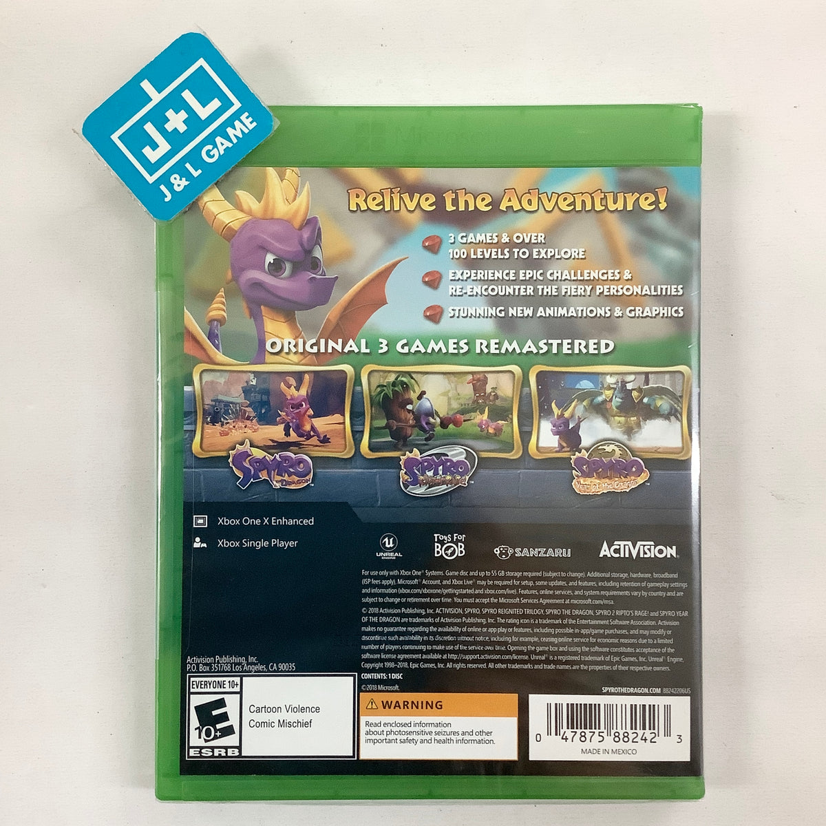 Spyro Reignited Trilogy - (XB1) Xbox One | J&L Game