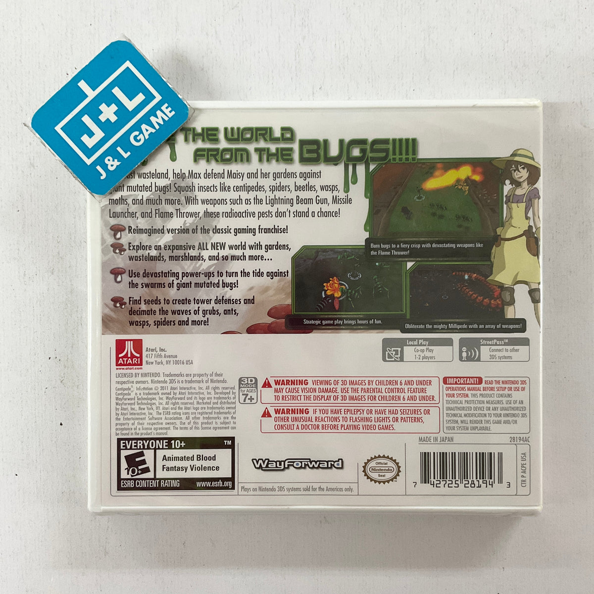 Centipede: Infestation - Nintendo 3DS | J&L Game