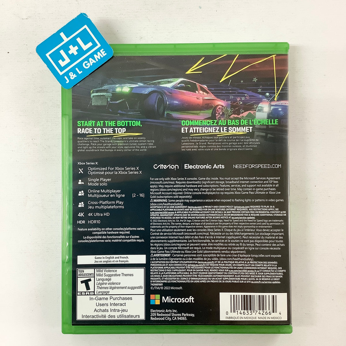 Need for Speed Unbound - (XSX) Xbox Series X [Pre-Owned] | J&L Game