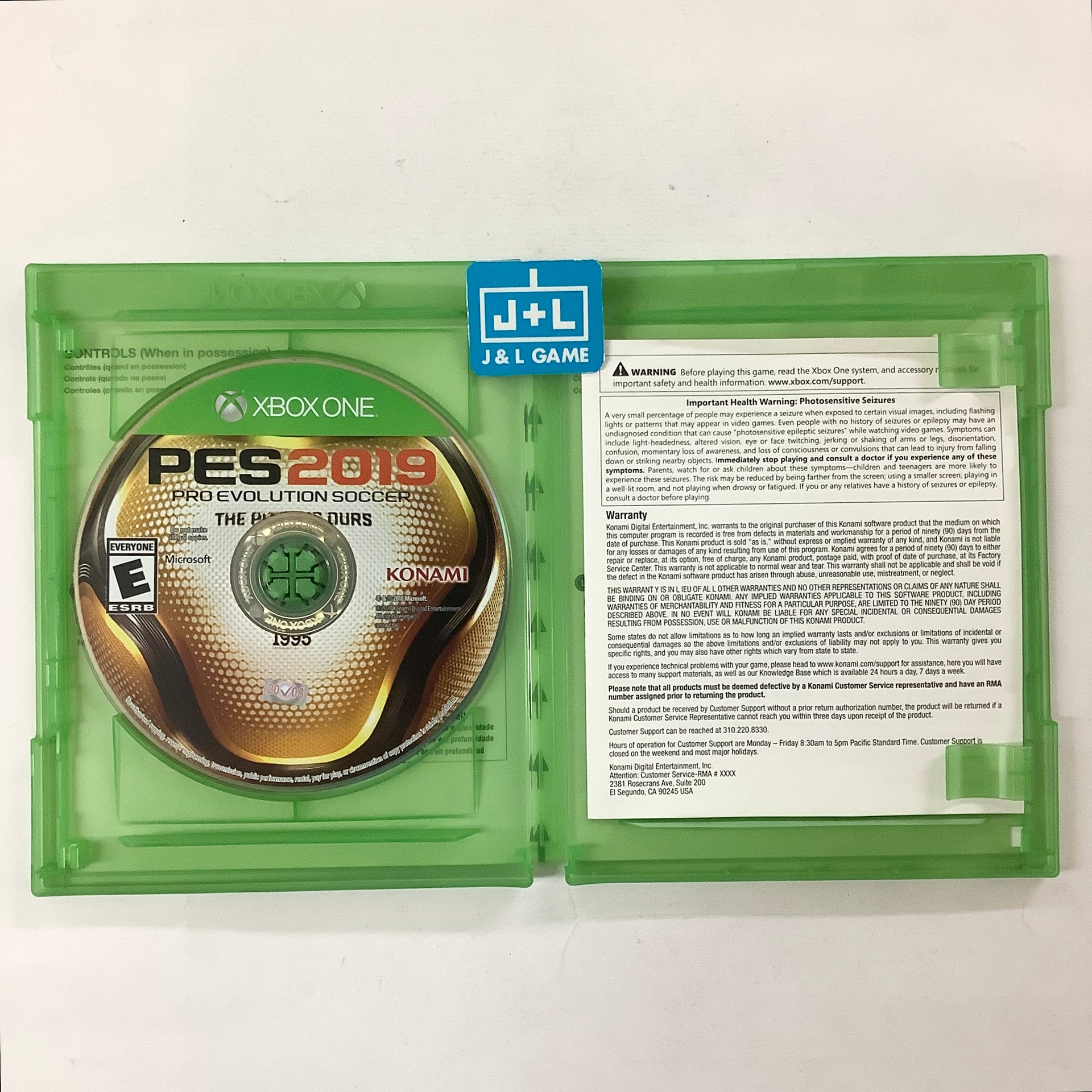 Pro Evolution Soccer 2019 - (XB1) Xbox One [Pre-Owned] | J&L Game
