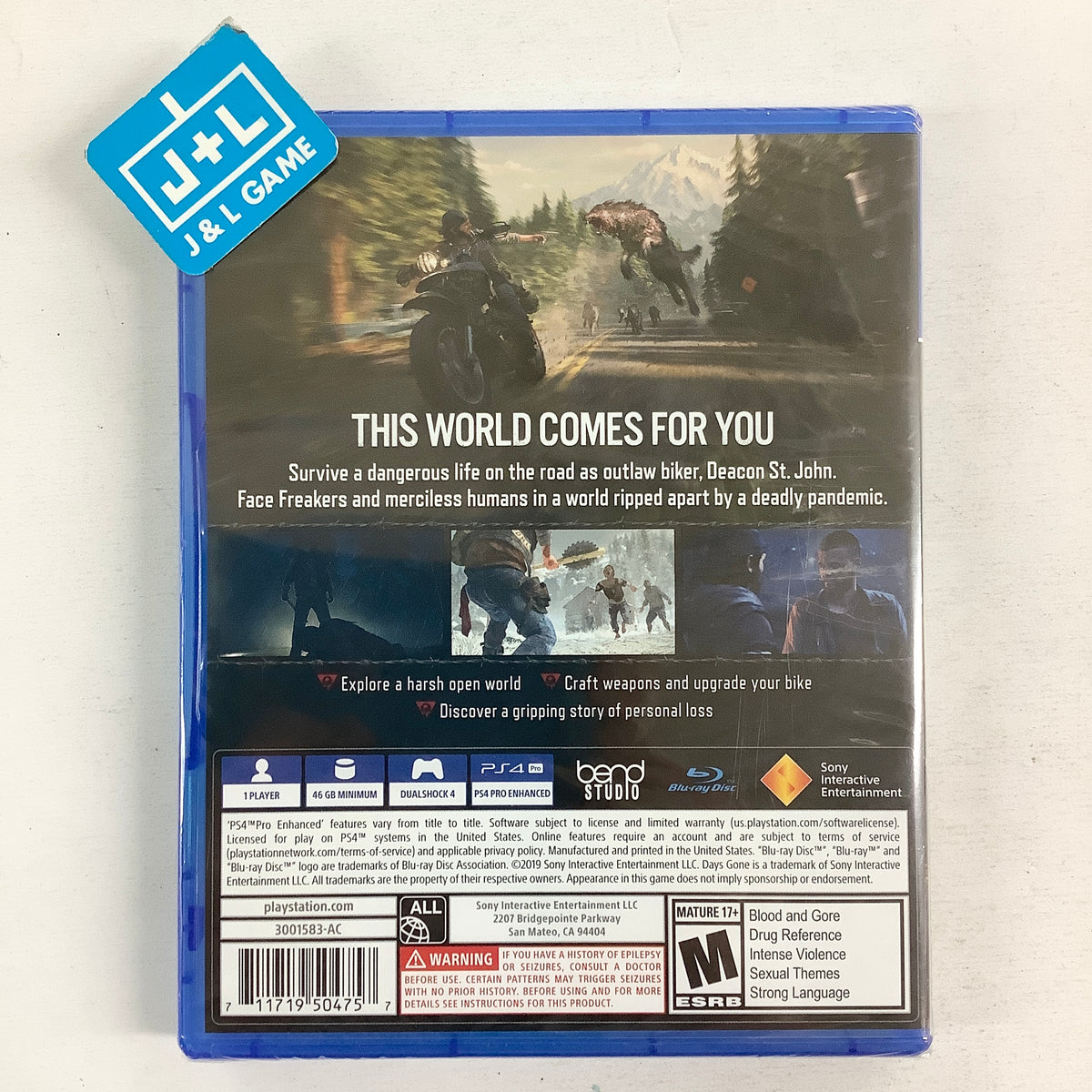 Days Gone - (PS4) Playstation 4 | J&L Game