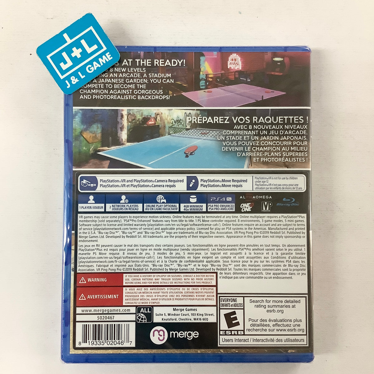 VR Ping Pong Pro (PlayStation VR) - (PS4) PlayStation 4 | J&L Game