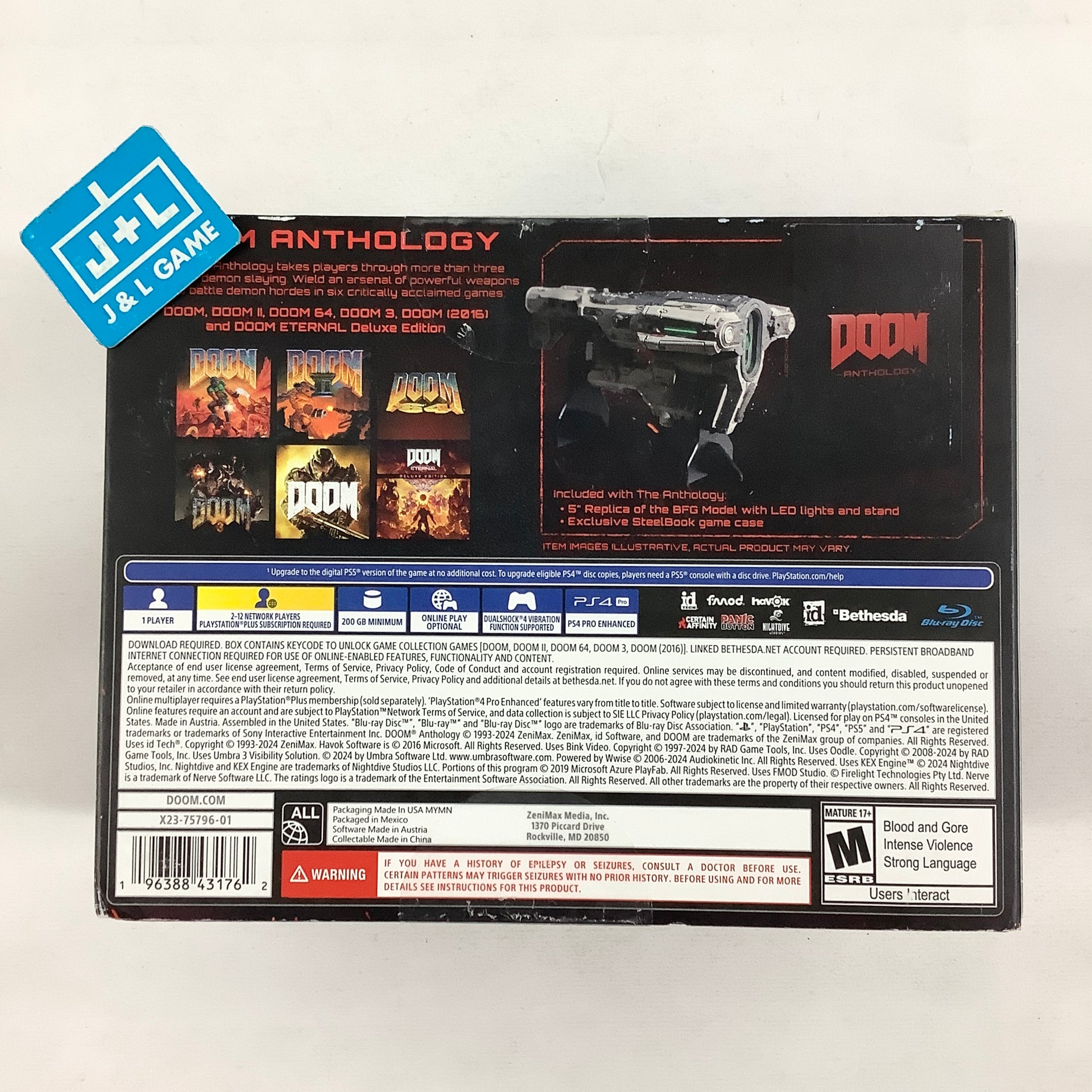 DOOM Anthology - (PS4) PlayStation 4 | J&L Game