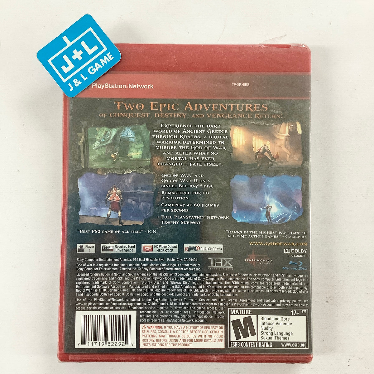 God of War Collection (Greatest Hits) - (PS3) PlayStation 3 | J&L Game