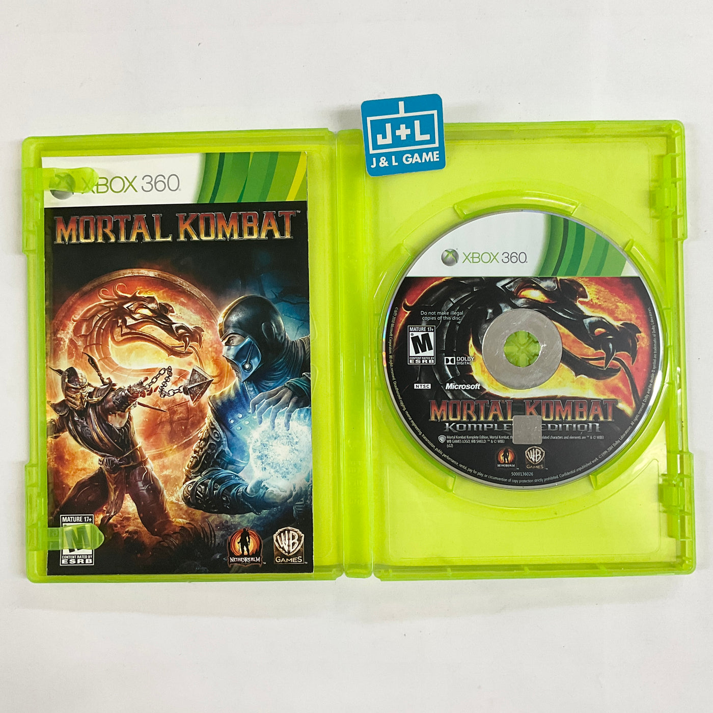 Mortal Kombat: Komplete Edition - Xbox 360 [Pre-Owned] | J&L Game