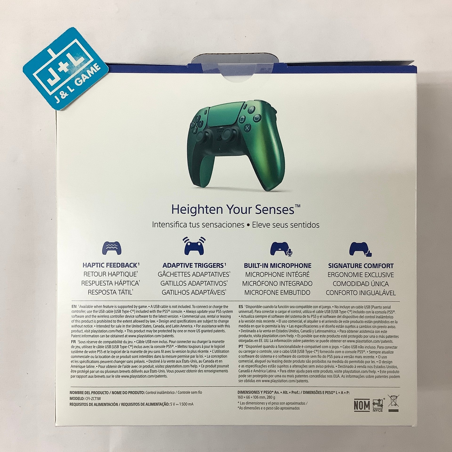 SONY PlayStation 5 DualSense Wireless Controller (Chroma Teal) - (PS5 ...