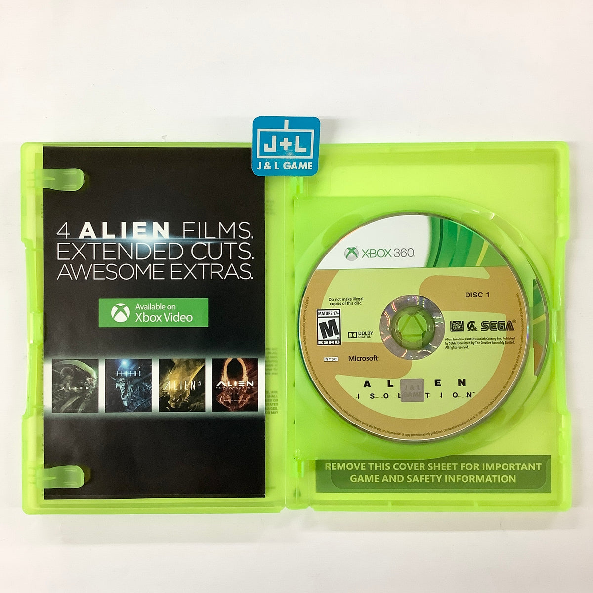 Alien: Isolation - Xbox 360 [Pre-Owned] | J&L Game