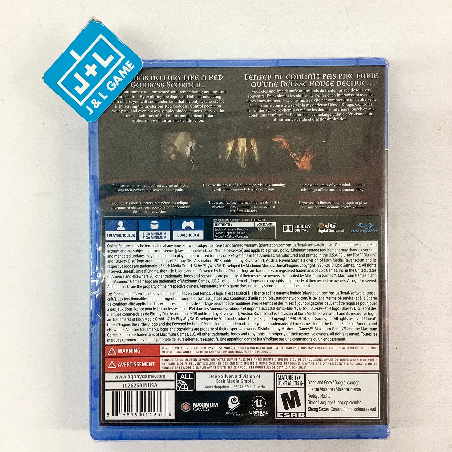 Agony - (PS4) PlayStation 4 | J&L Game