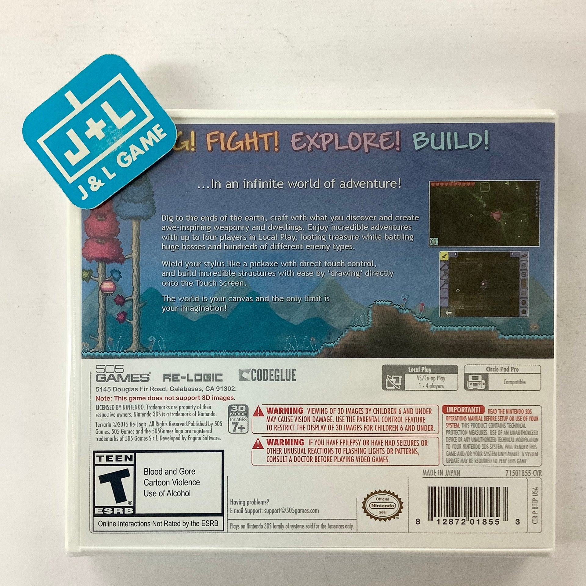 Terraria - Nintendo 3DS | J&L Game