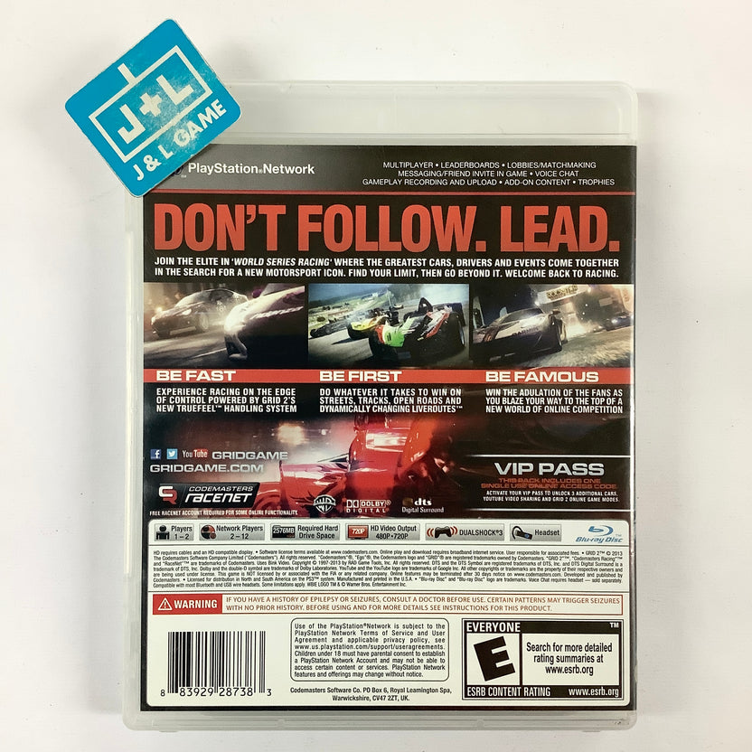 GRID 2 - (PS3) Playstation 3 [Pre-Owned] | J&L Game