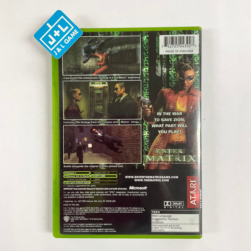Enter the Matrix - (XB) Xbox [Pre-Owned] | J&L Game