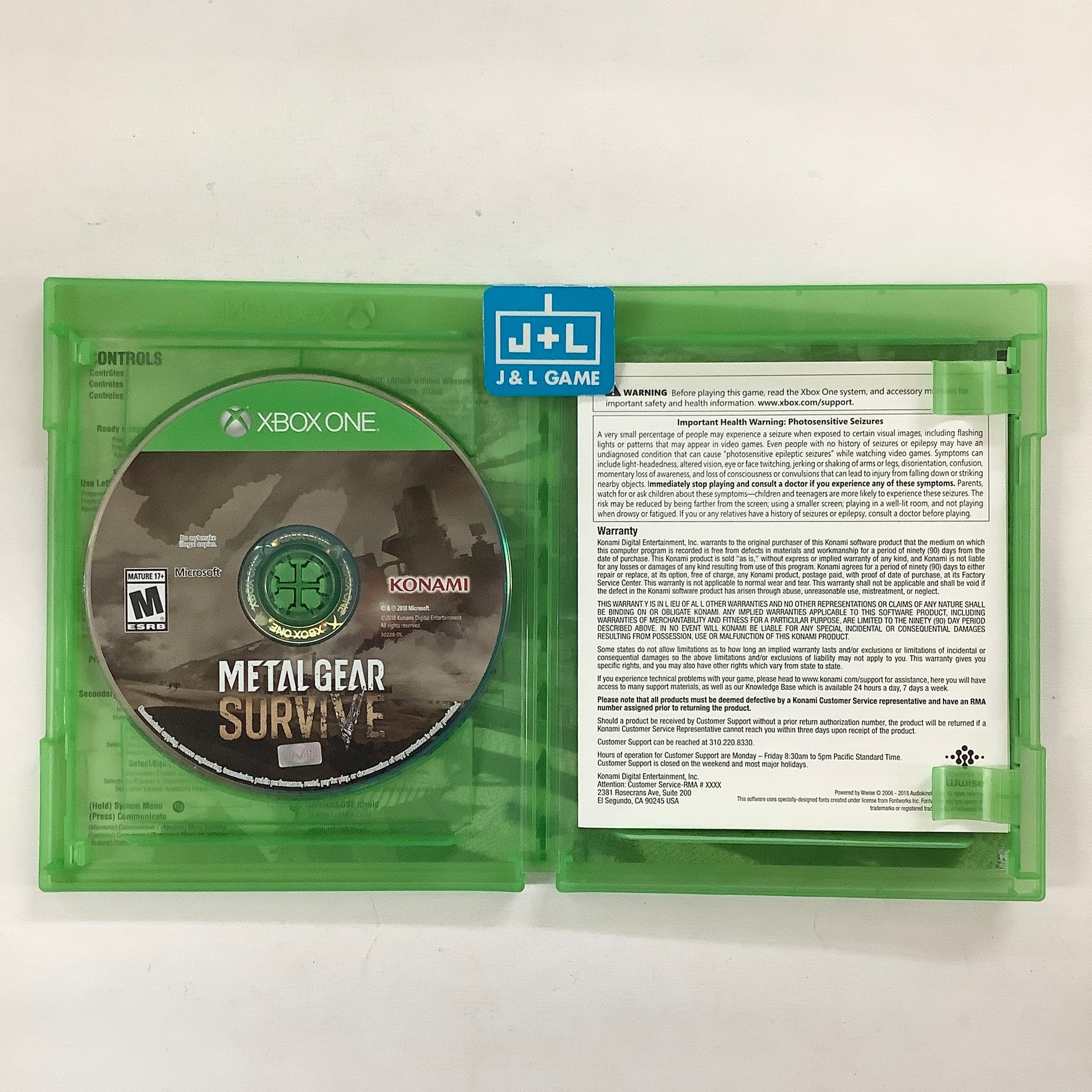 Metal Gear Survive - (XB1) Xbox One [Pre-Owned] | J&L Game
