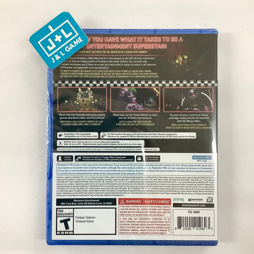 Five Nights at Freddy's: Help Wanted 2 (PS5) PlayStation 5 | J&L Game
