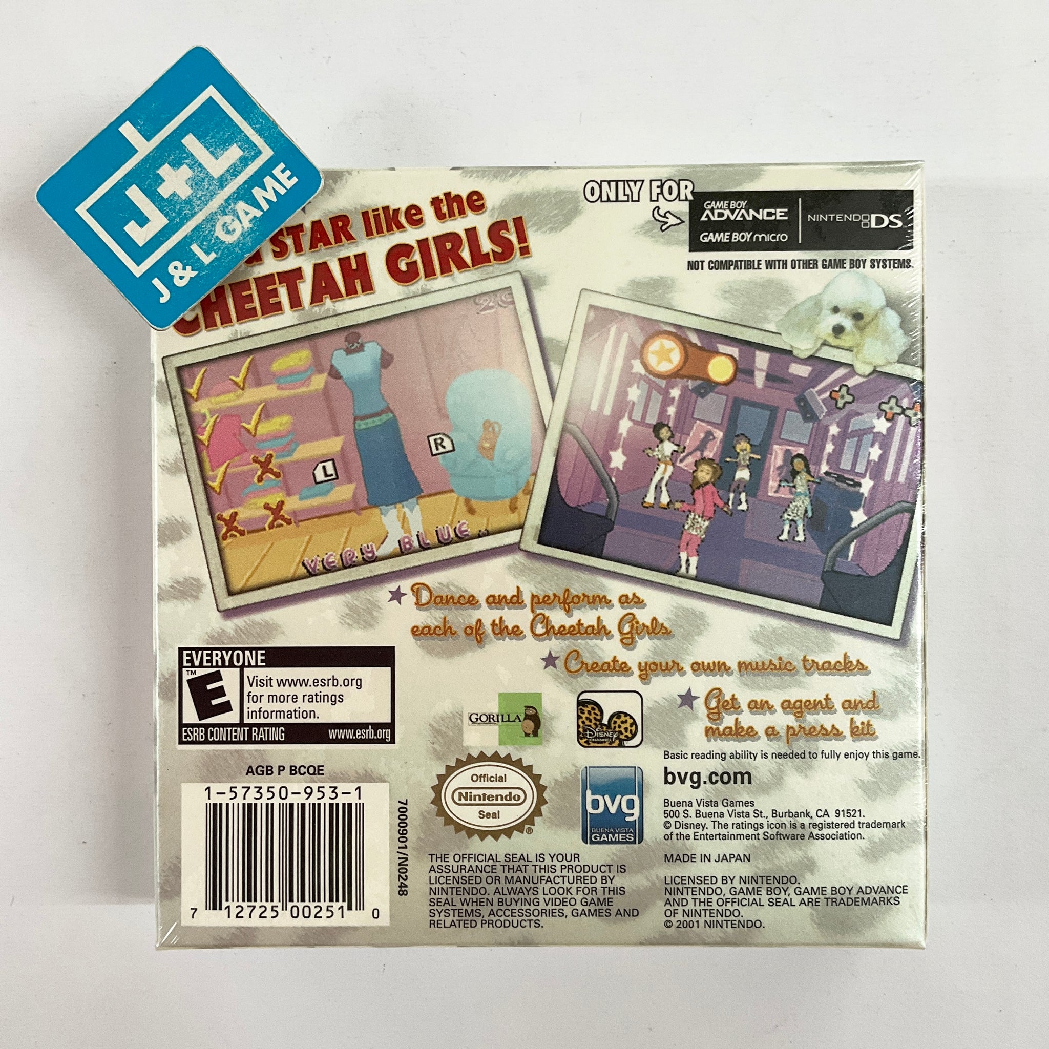 The Cheetah Girls - (GBA) Game Boy Advance – J&L Video Games New York City