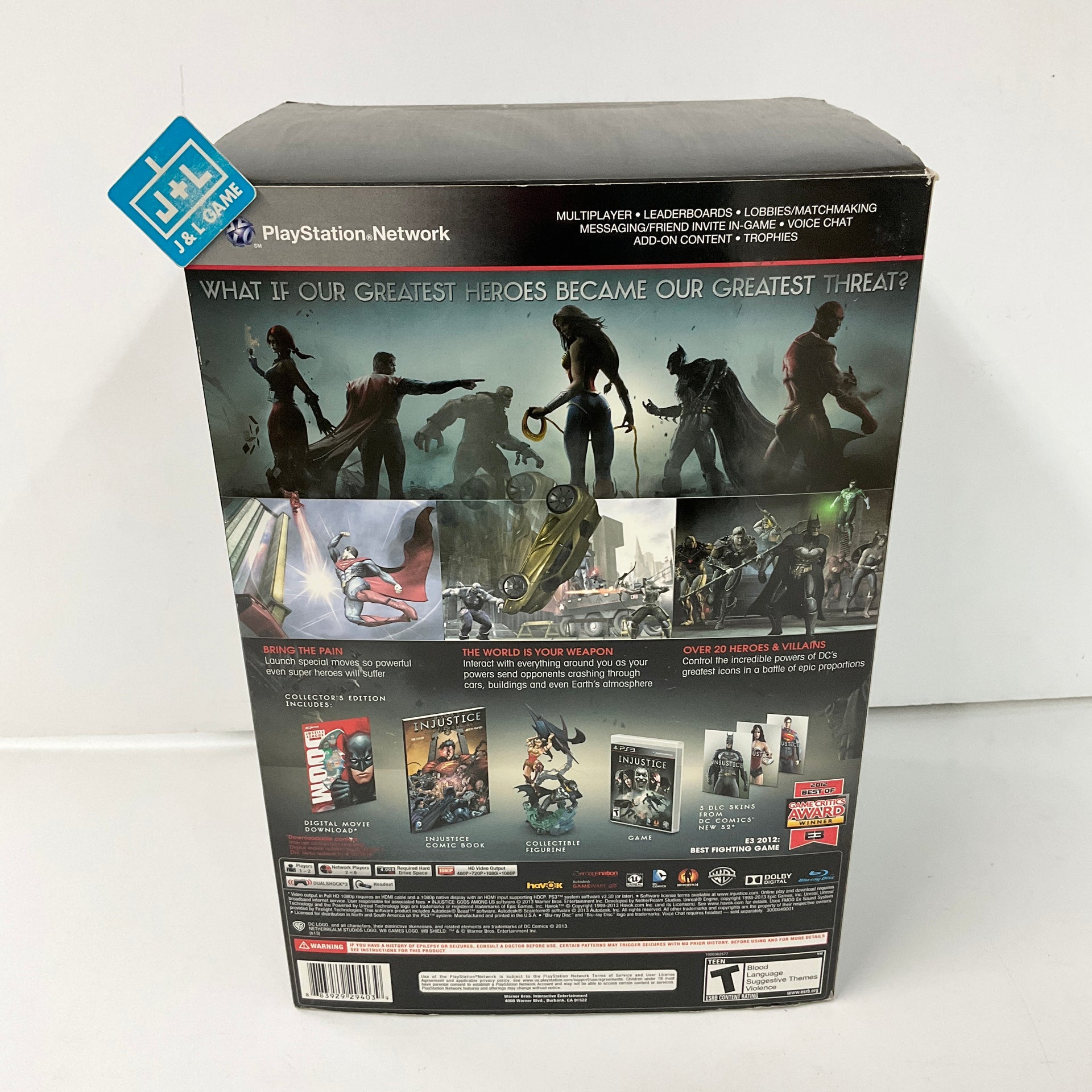 Injustice: Gods Among Us (Collector's Edition) - (PS3) PlayStation 3 ...