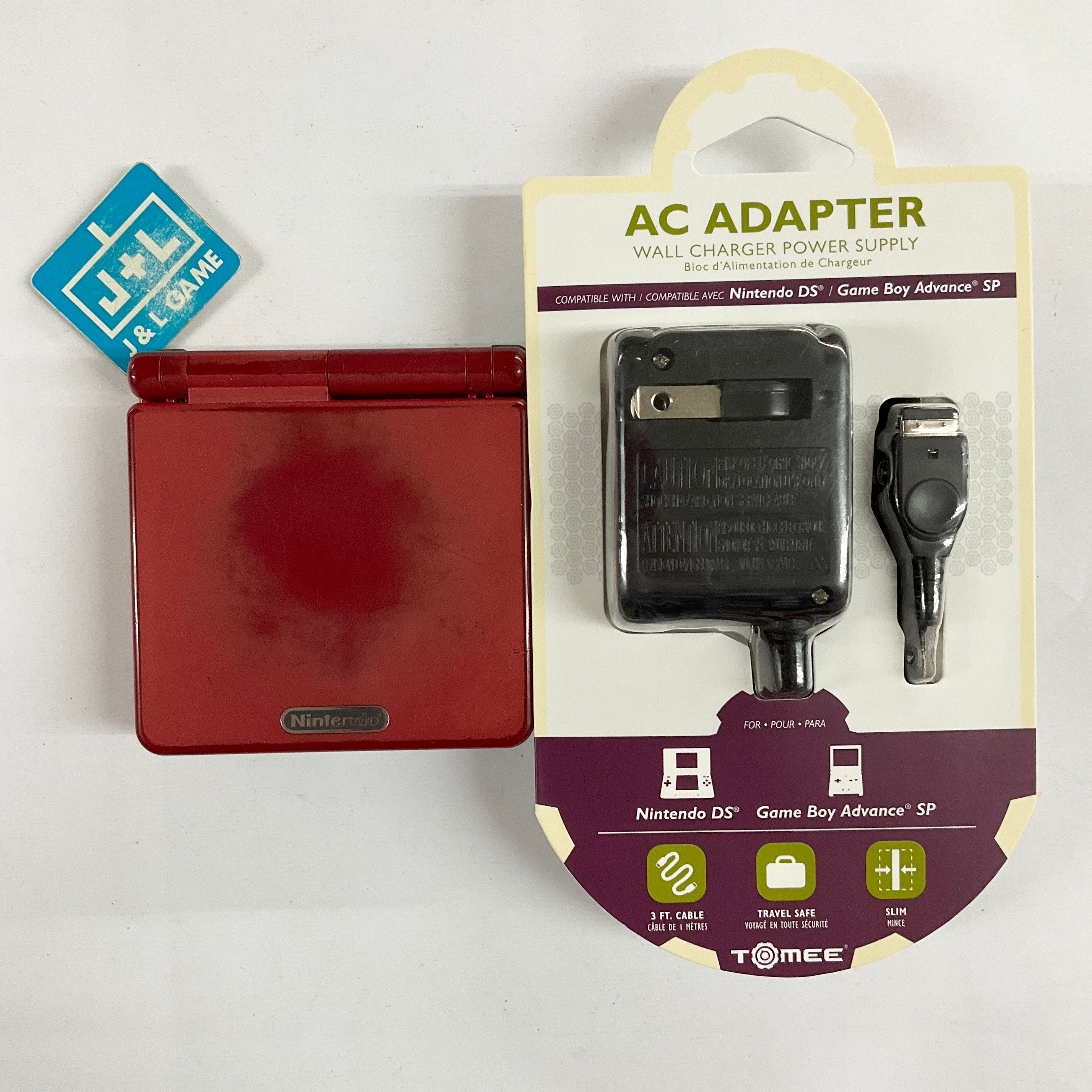 Nintendo Game Boy Advance SP Console AGS-001 (Flame Red) - (GBA) Game ...