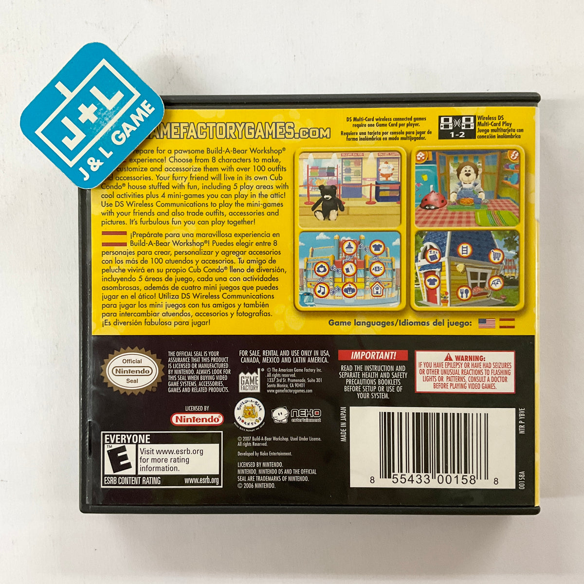 Build-A-Bear Workshop - (NDS) Nintendo DS [Pre-Owned] | J&L Game