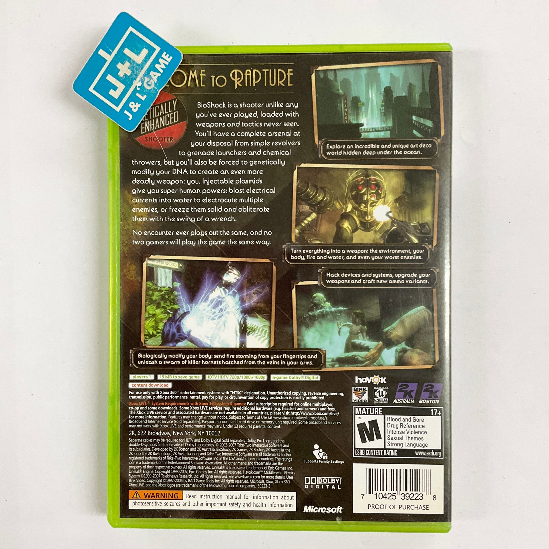 BioShock (Limited Edition) - Xbox 360 [Pre-Owned] | J&L Game