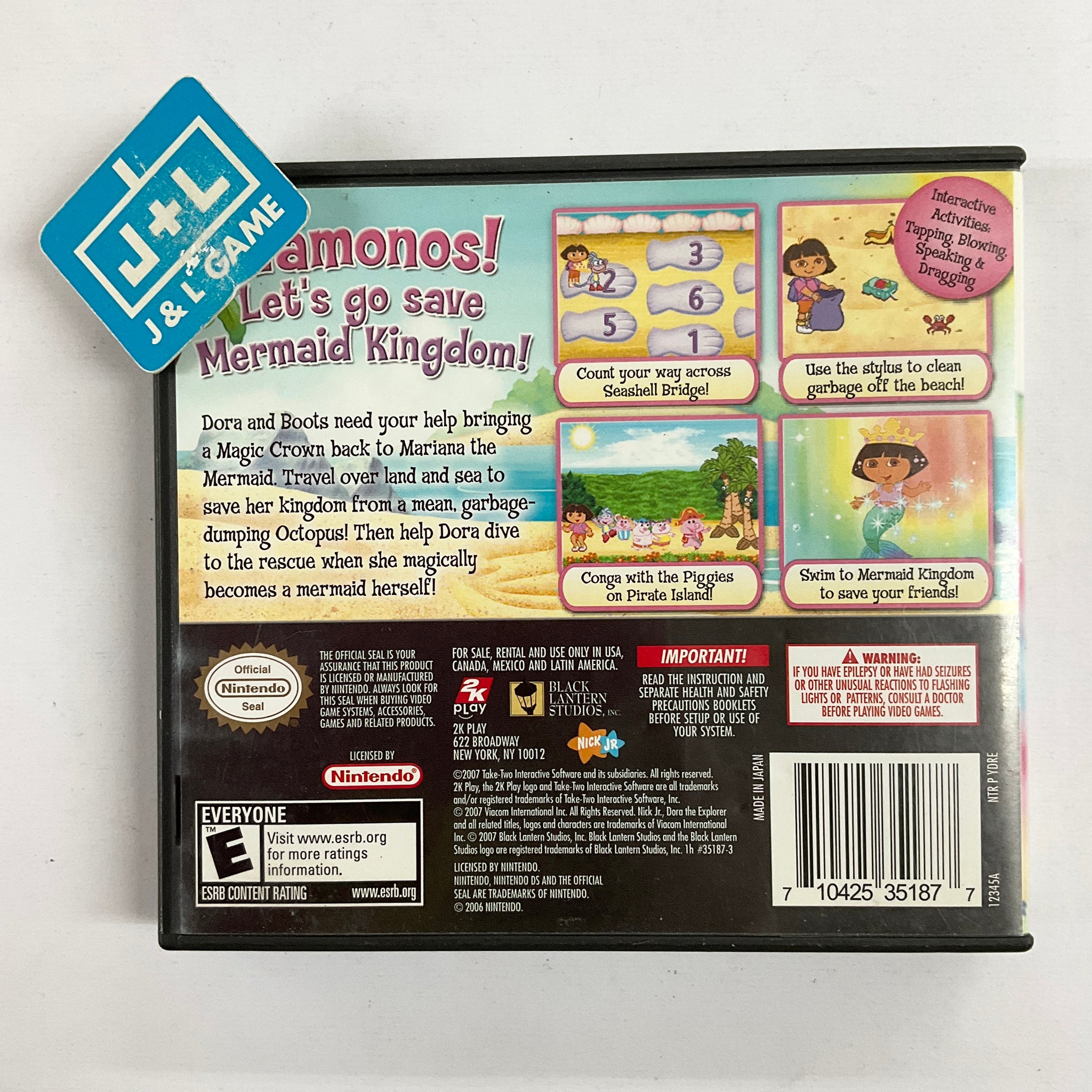Dora the Explorer: Dora Saves the Mermaids - (NDS) Nintendo DS [Pre-Ow ...