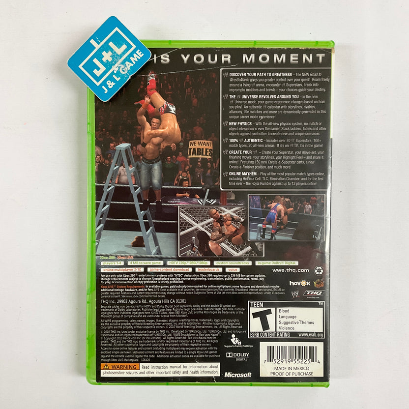 WWE SmackDown vs. Raw 2011 - Xbox 360 [Pre-Owned] | J&L Game