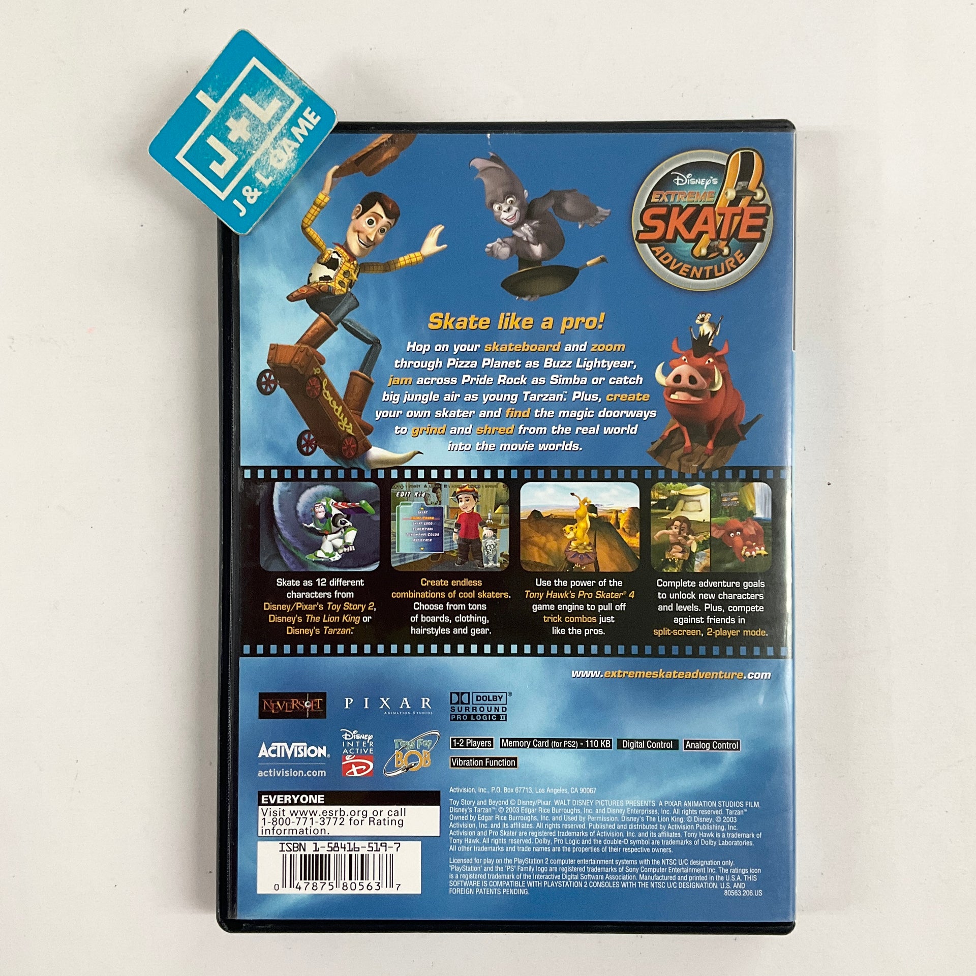 Disney's Extreme Skate Adventure - (PS2) PlayStation 2 [Pre-Owned] | J ...