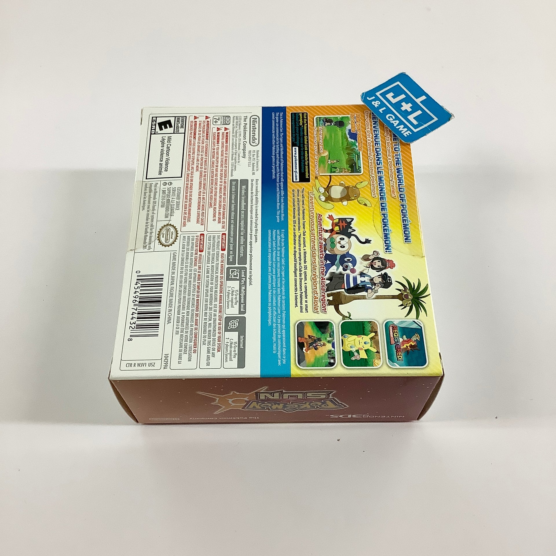 Pokemon Sun (Bonus Solgaleo Figure) - Nintendo 3DS | J&L Game