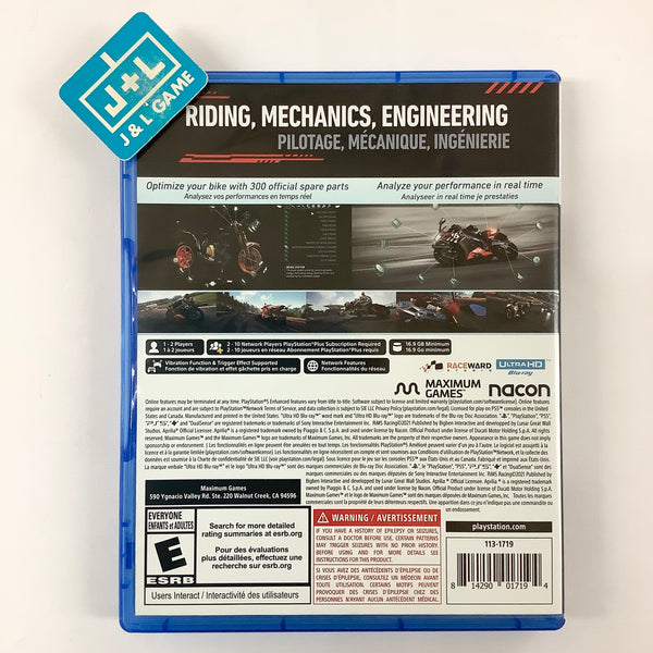 RiMS Racing - (PS5) PlayStation 5 [UNBOXING] – J&L Video Games New York ...