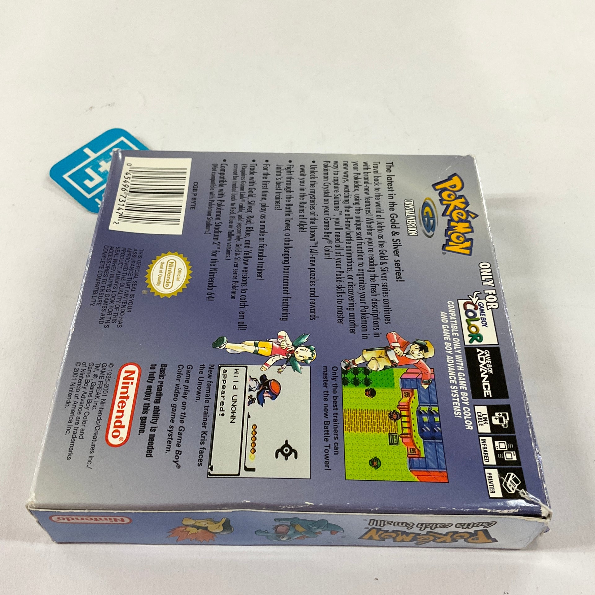Pokemon Crystal Version - (GBC) Game Boy Color [Pre-Owned] | J&L Game