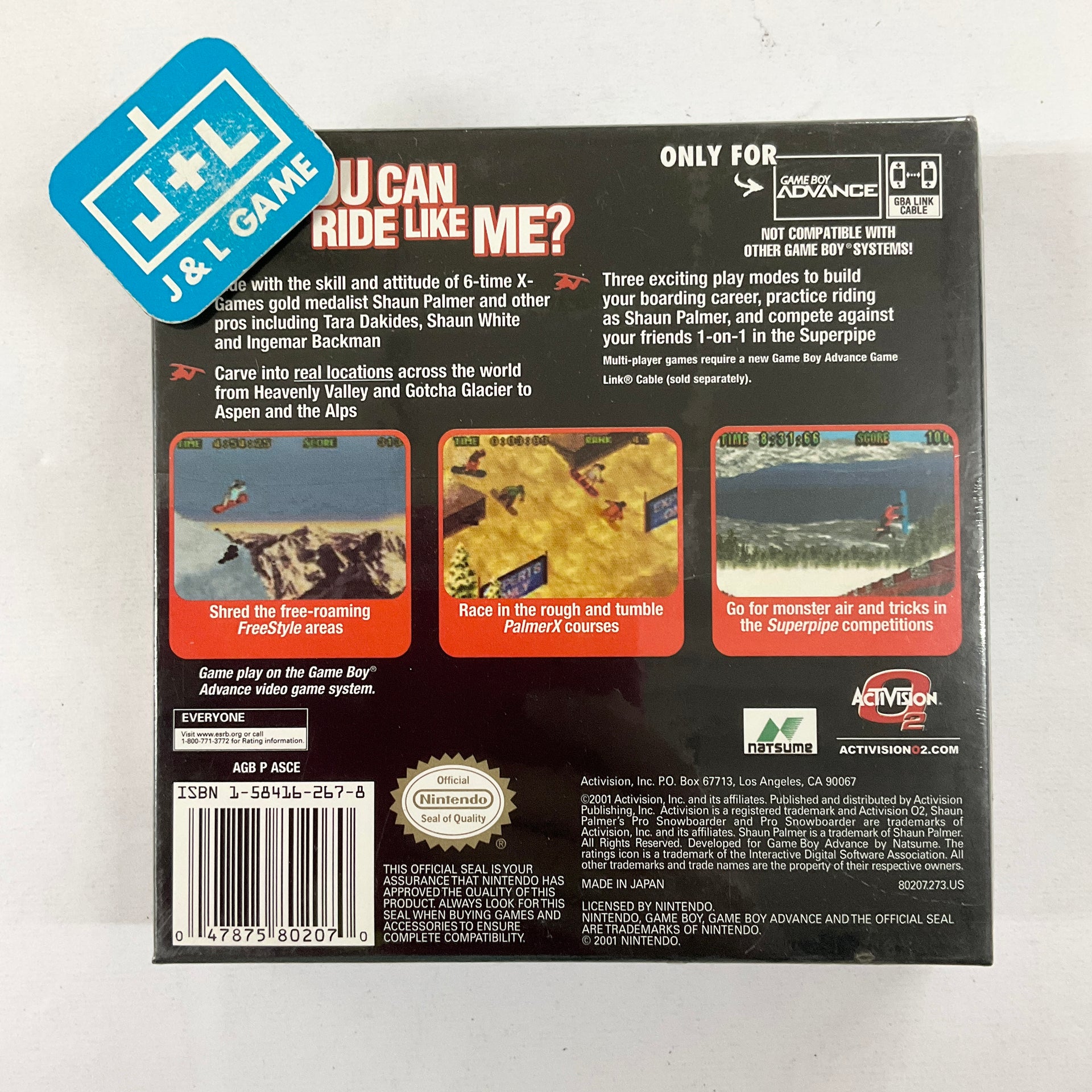 Shaun Palmer's Pro Snowboarder - (GBA) Game Boy Advance | J&L Game