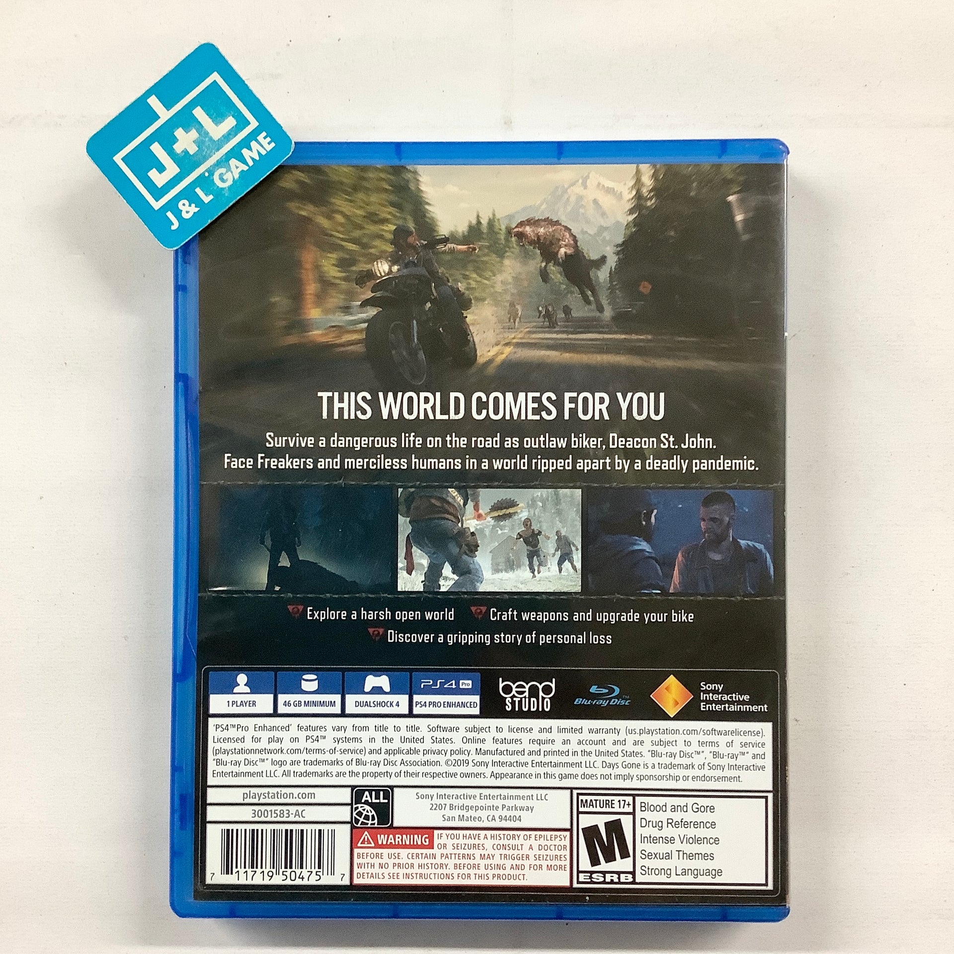 Days Gone - (PS4) Playstation 4 [Pre-Owned] | J&L Game