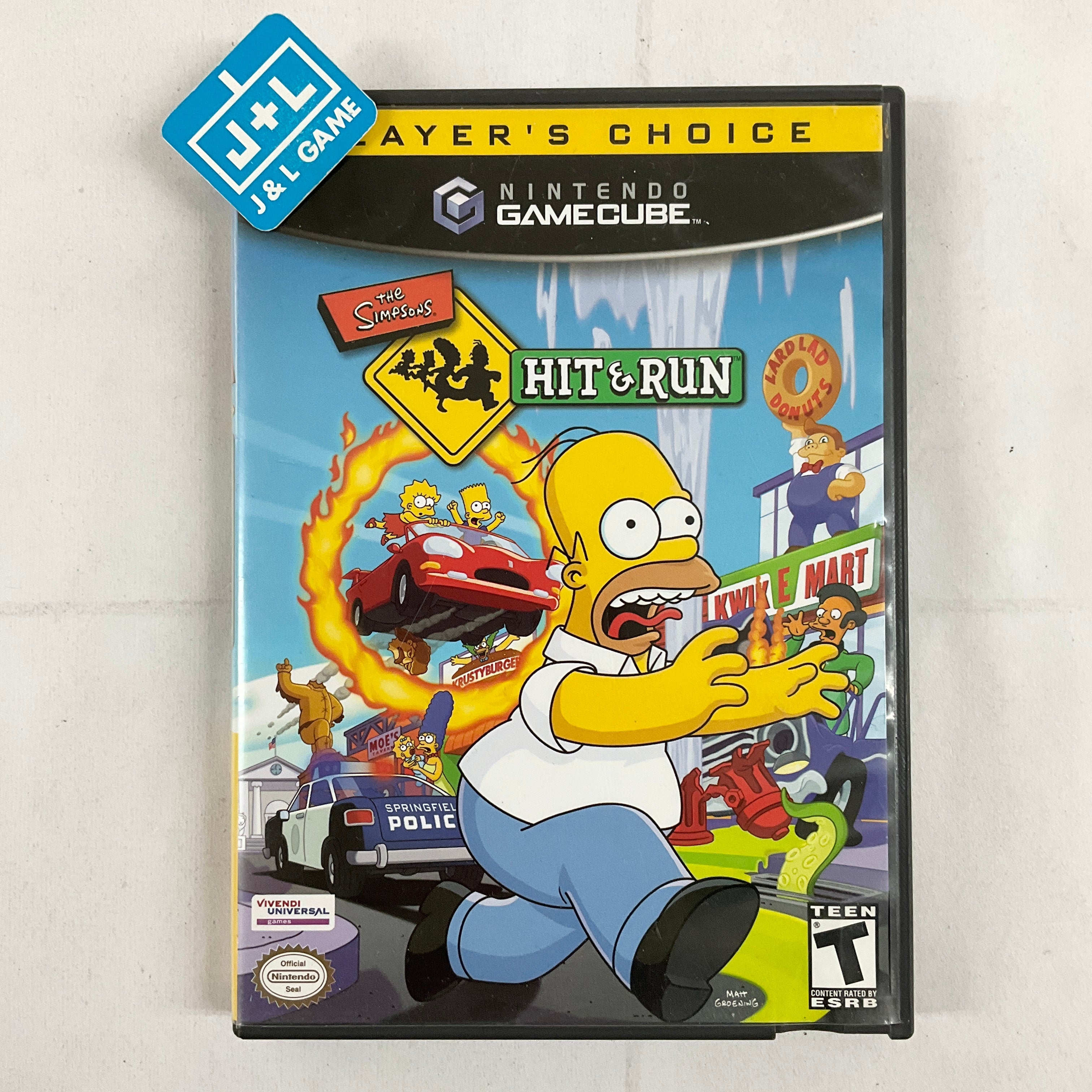 The Simpsons Hit & Run (Player's Choice) - (GC) GameCube [Pre-Owned ...