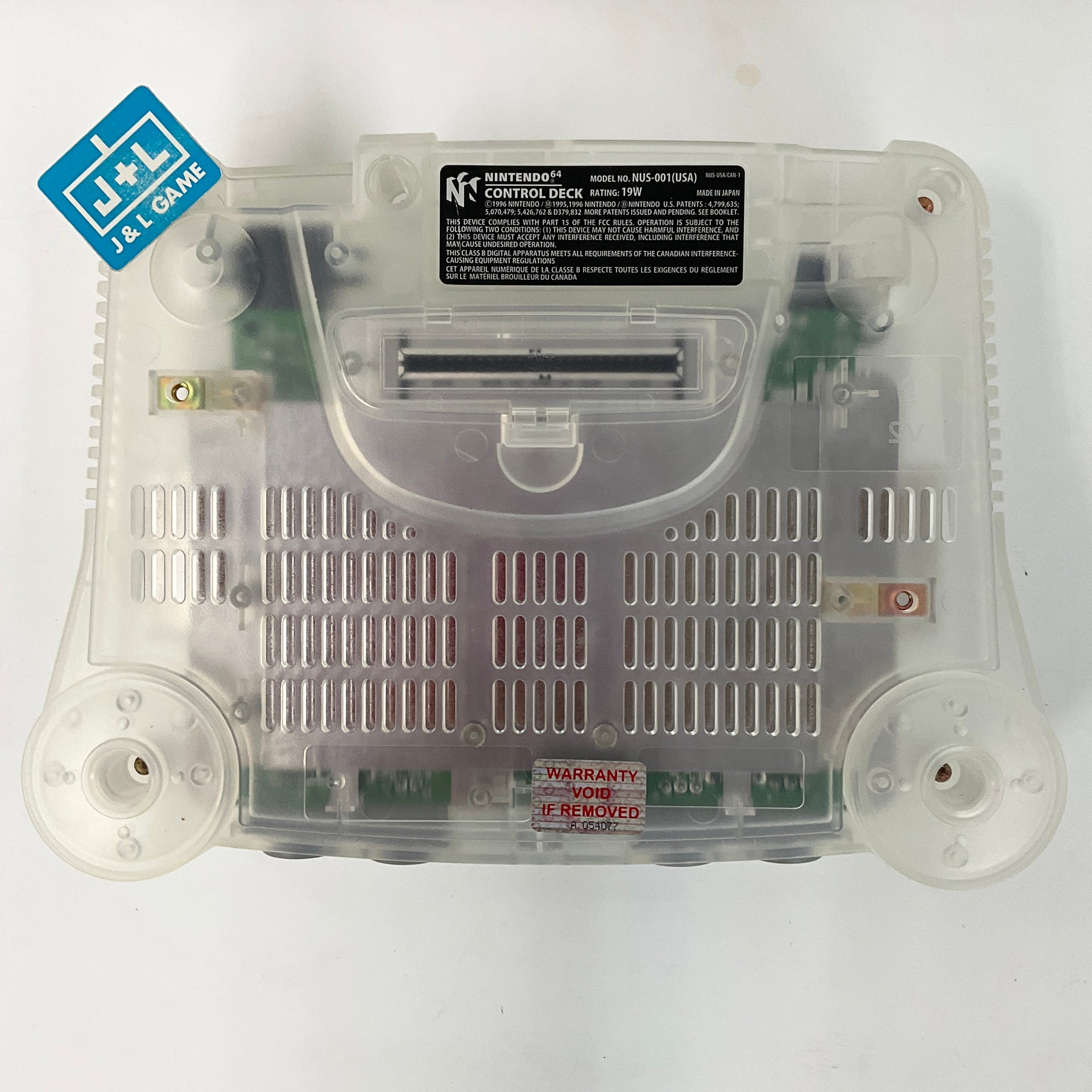 Nintendo 64 Hardware Console (Clear) - (N64) Nintendo 64 [Pre-Owned ...