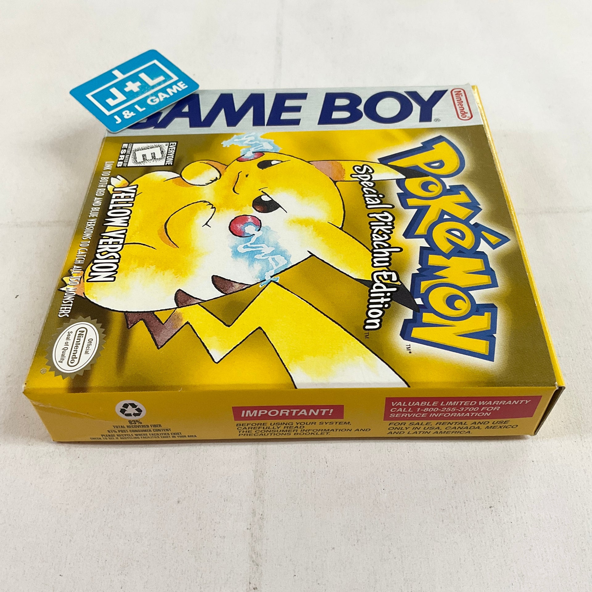 Pokemon Yellow Version: Special Pikachu Edition - (GB) Game Boy [Pre-O ...